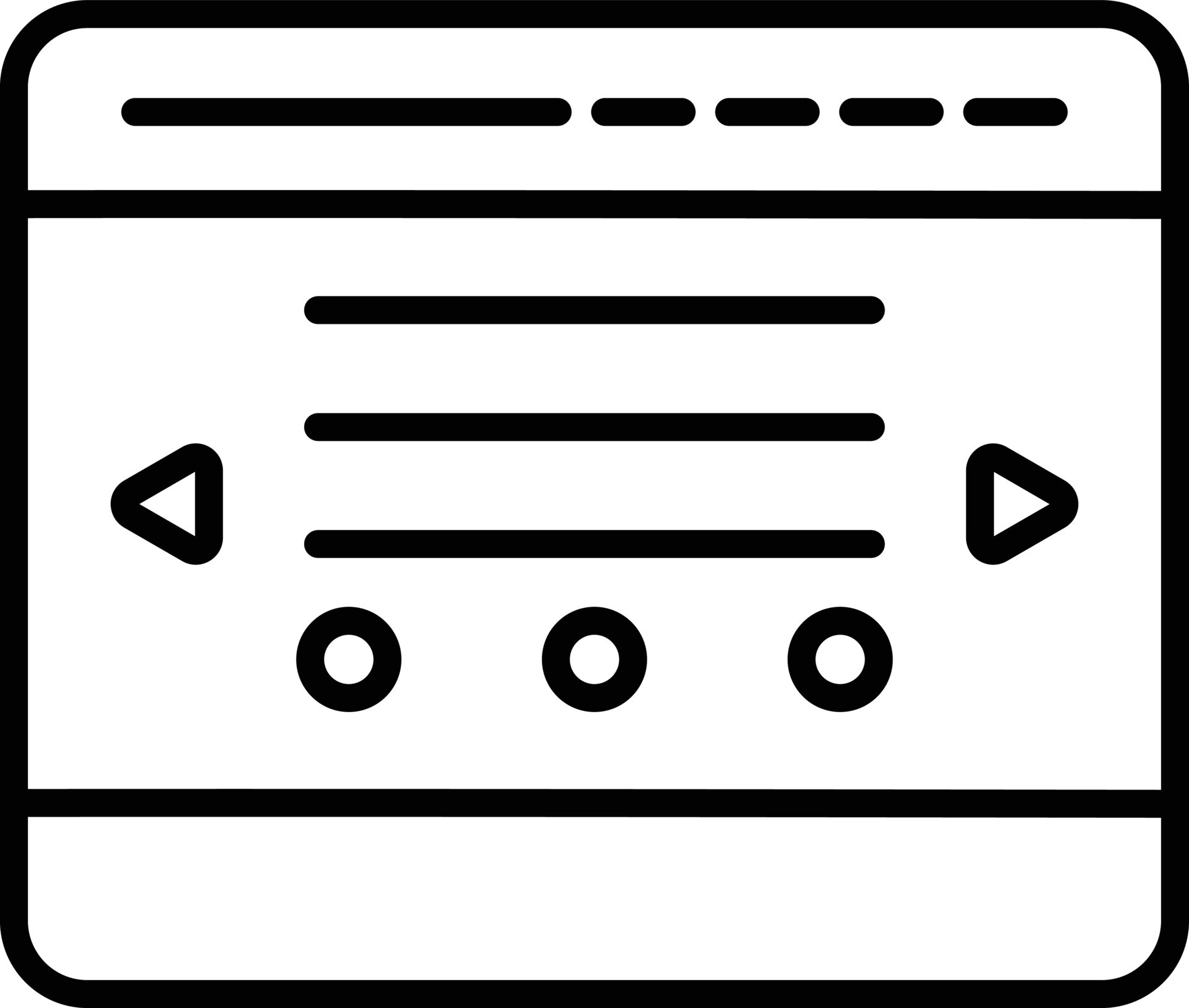 Window Page Outline Icon 9244251 Vector Art at Vecteezy