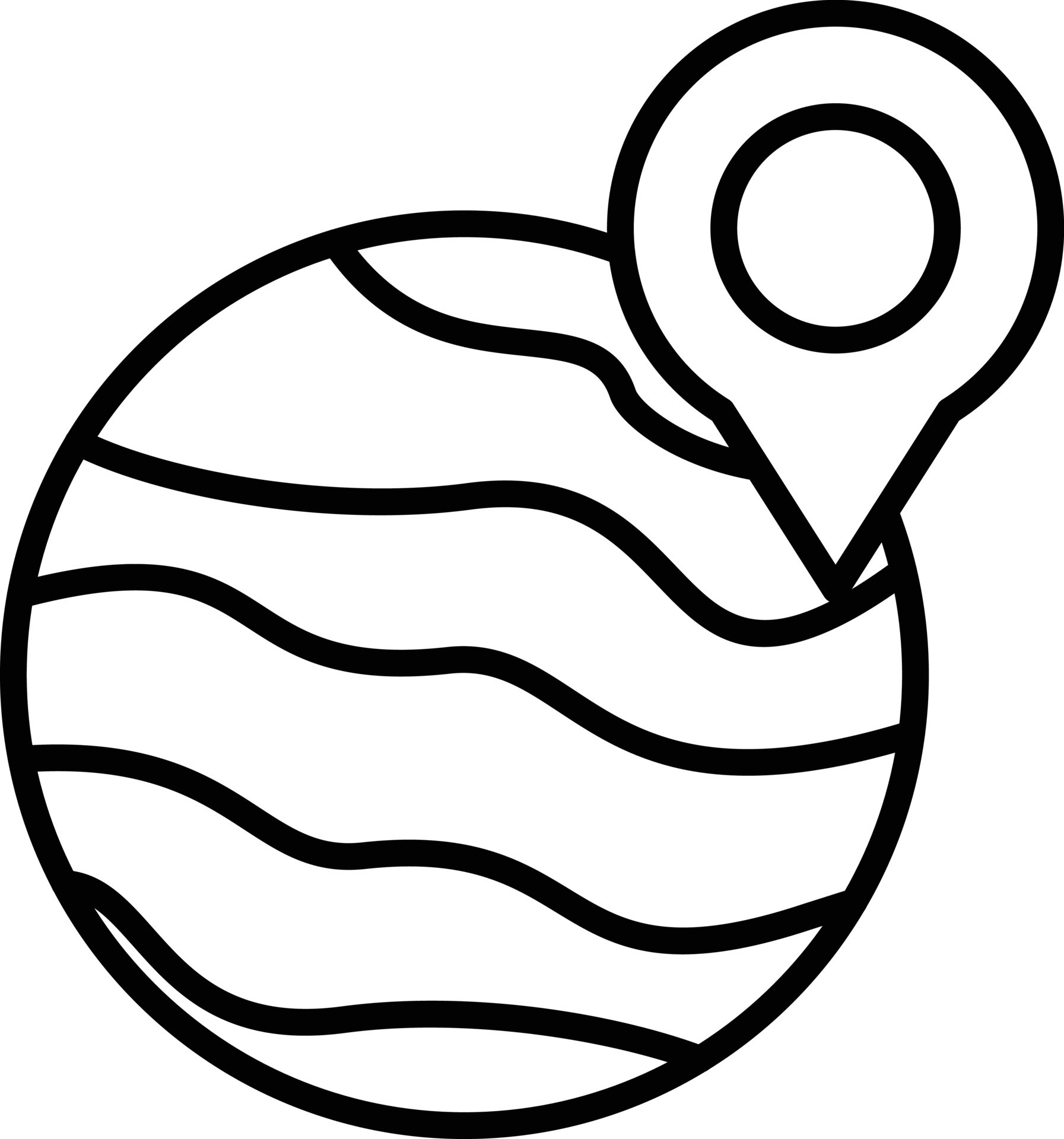 Planet Outline Icon 9248309 Vector Art at Vecteezy