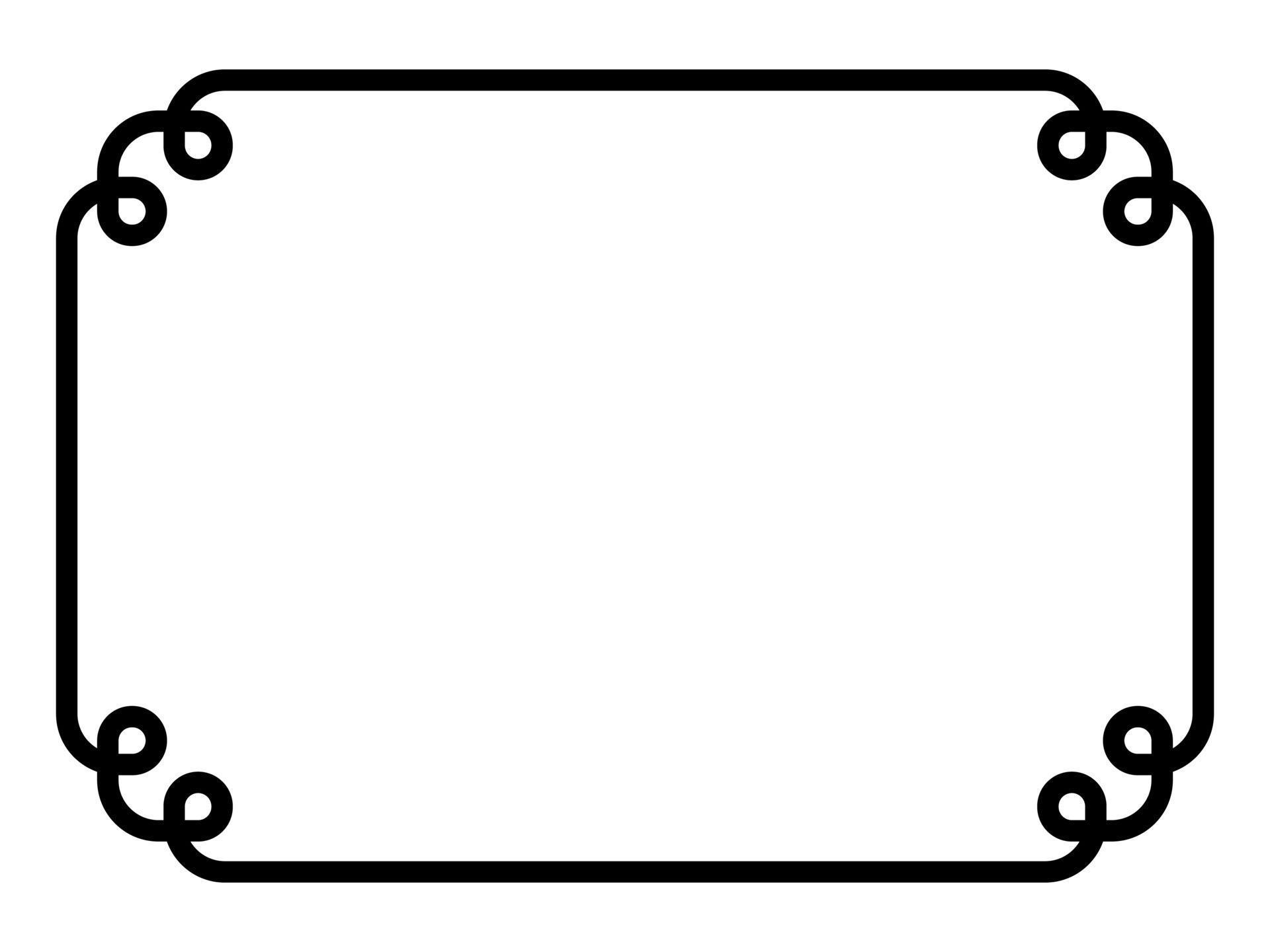 decorative simple frame rectangle vector 9255754 Vector Art at Vecteezy