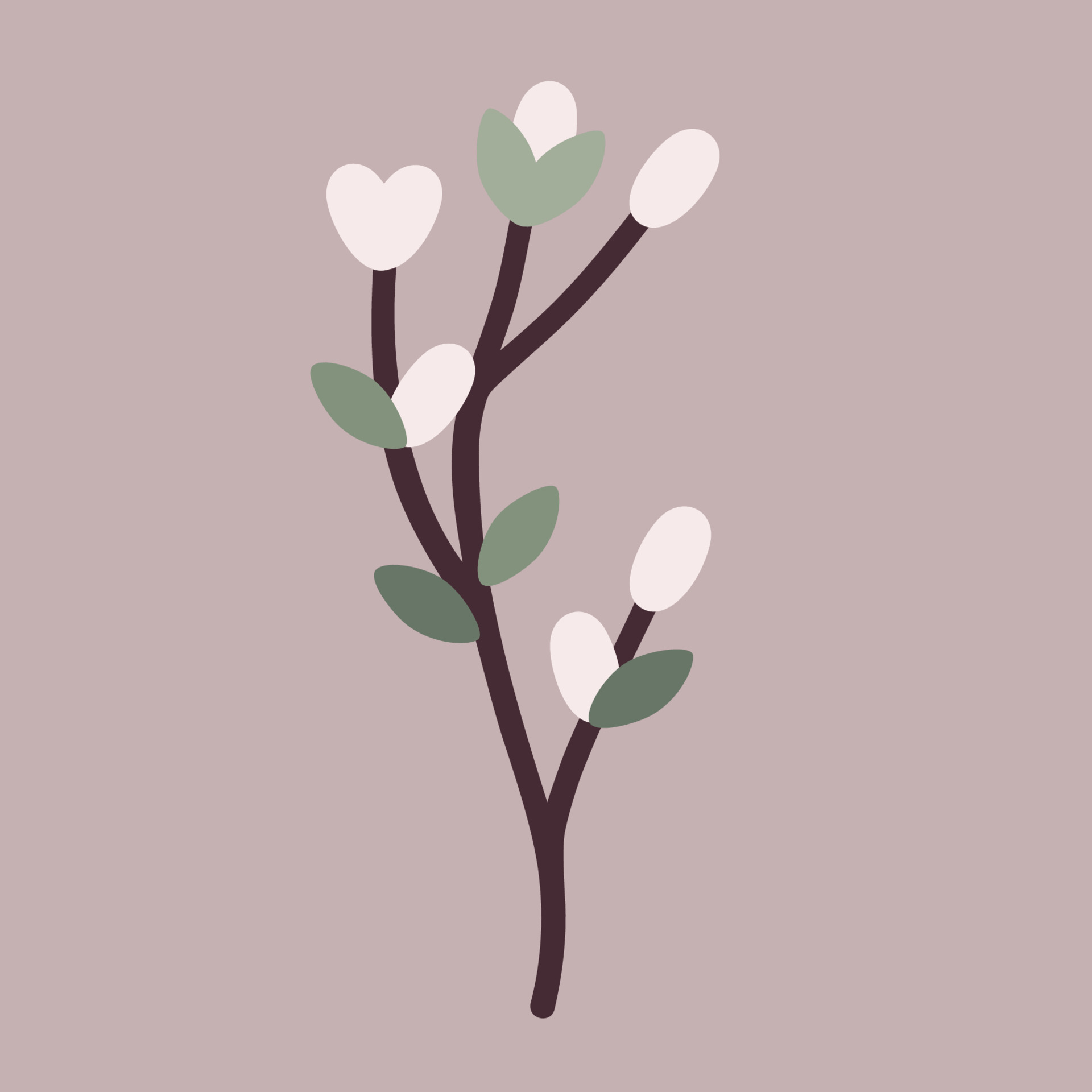 Abstract spring tree branch 9258490 Vector Art at Vecteezy