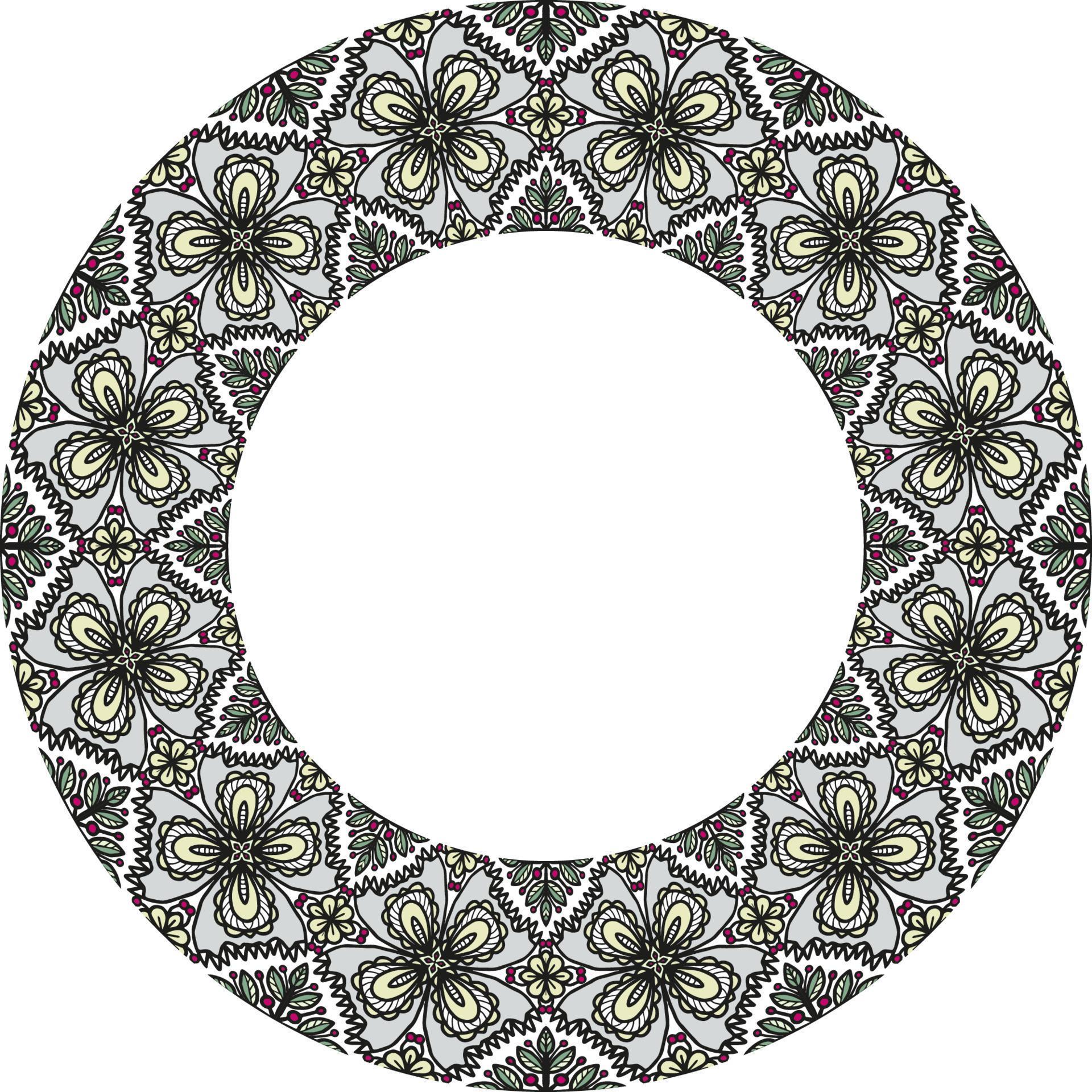 lace patern with floral elements 9259477 Vector Art at Vecteezy