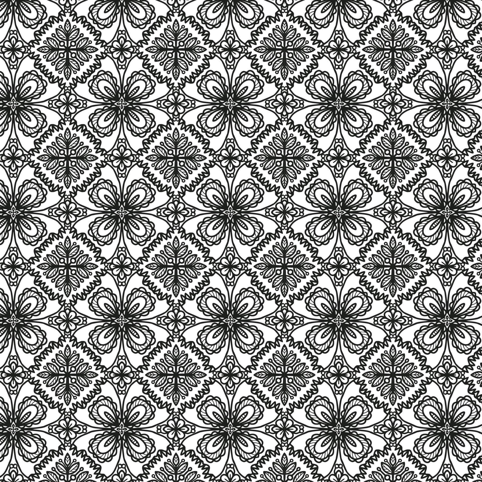 lace patern with floral elements 9259483 Vector Art at Vecteezy