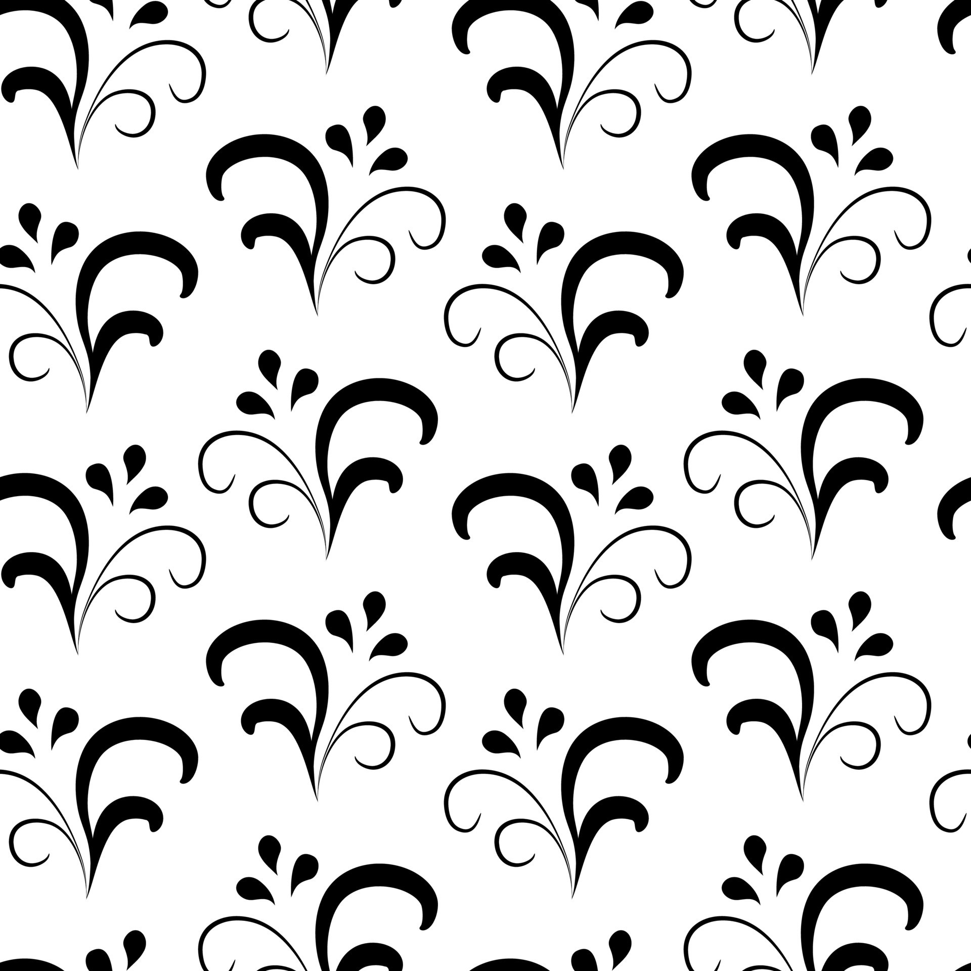 Floral Pattern Vintage Wallpaper In Baroque Style Seamless Vector