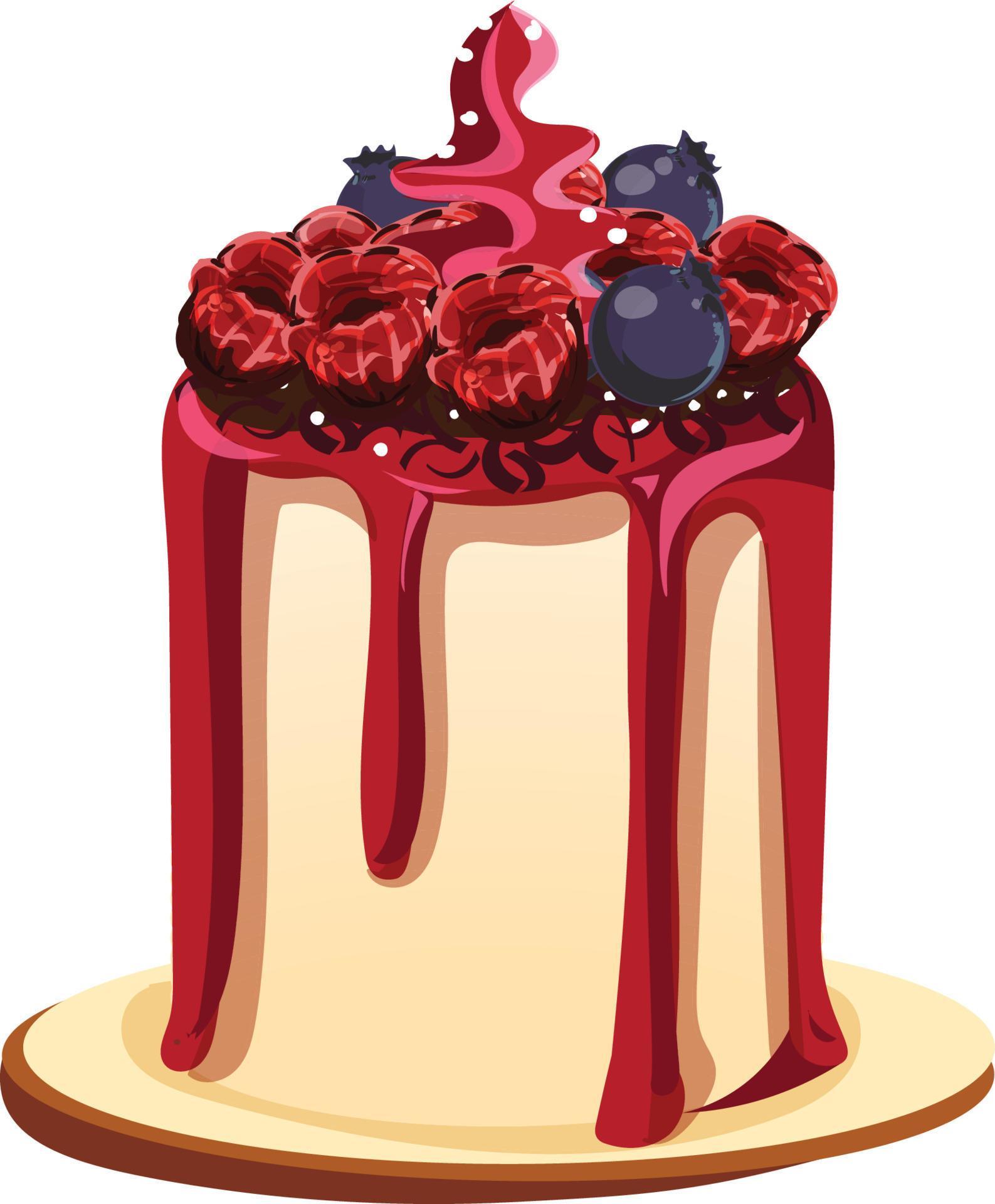 sweet birthday cake clipart 9265312 Vector Art at Vecteezy