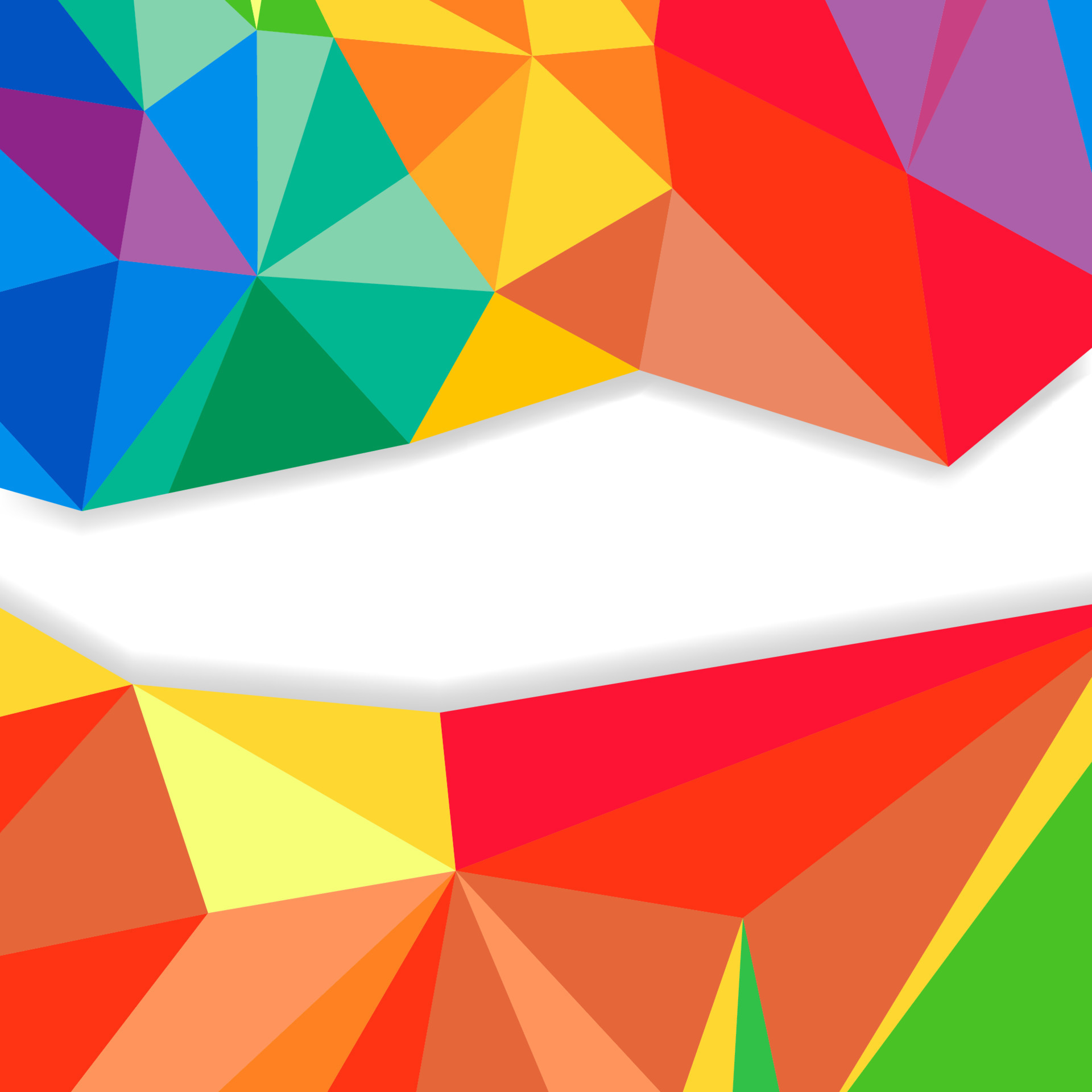 Triangular Abstract Background Crystal Colorful Shapes Border With