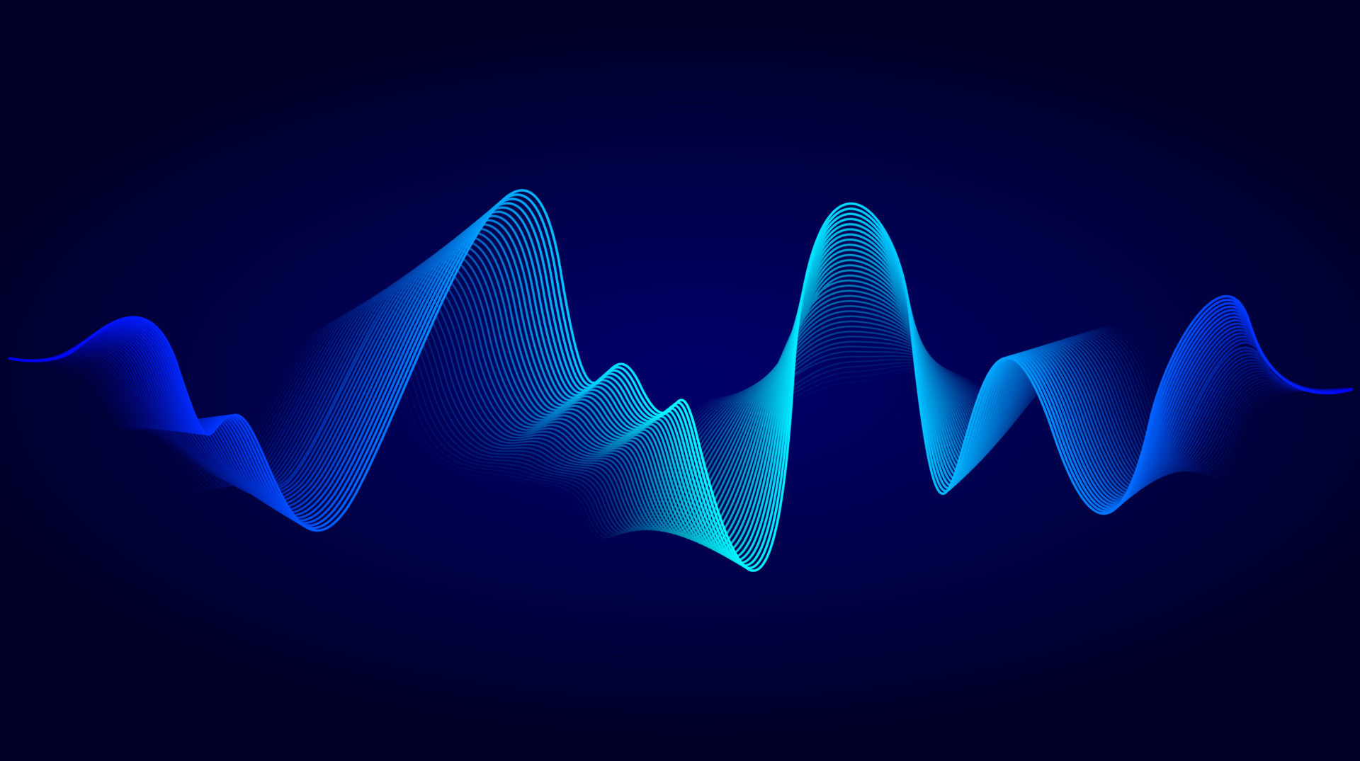 Blue dynamic flowing line light design. Abstract sound wave background ...