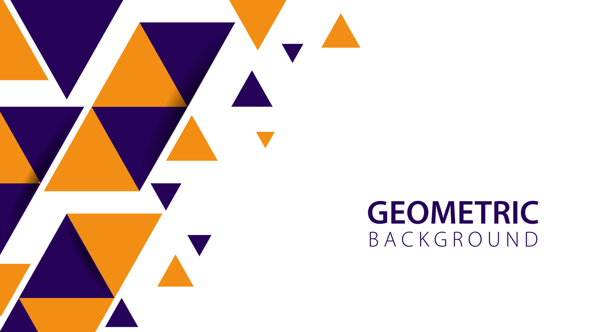 Abstract geometric background with triangle shape. Minimalist orange ... Abstract geometric background with triangle shape. Minimalist orange ...