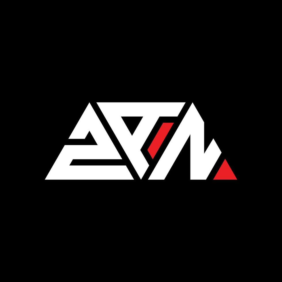 diseño del logotipo de la letra del triángulo zan con forma de ... diseño del logotipo de la letra del triángulo zan con forma de ...