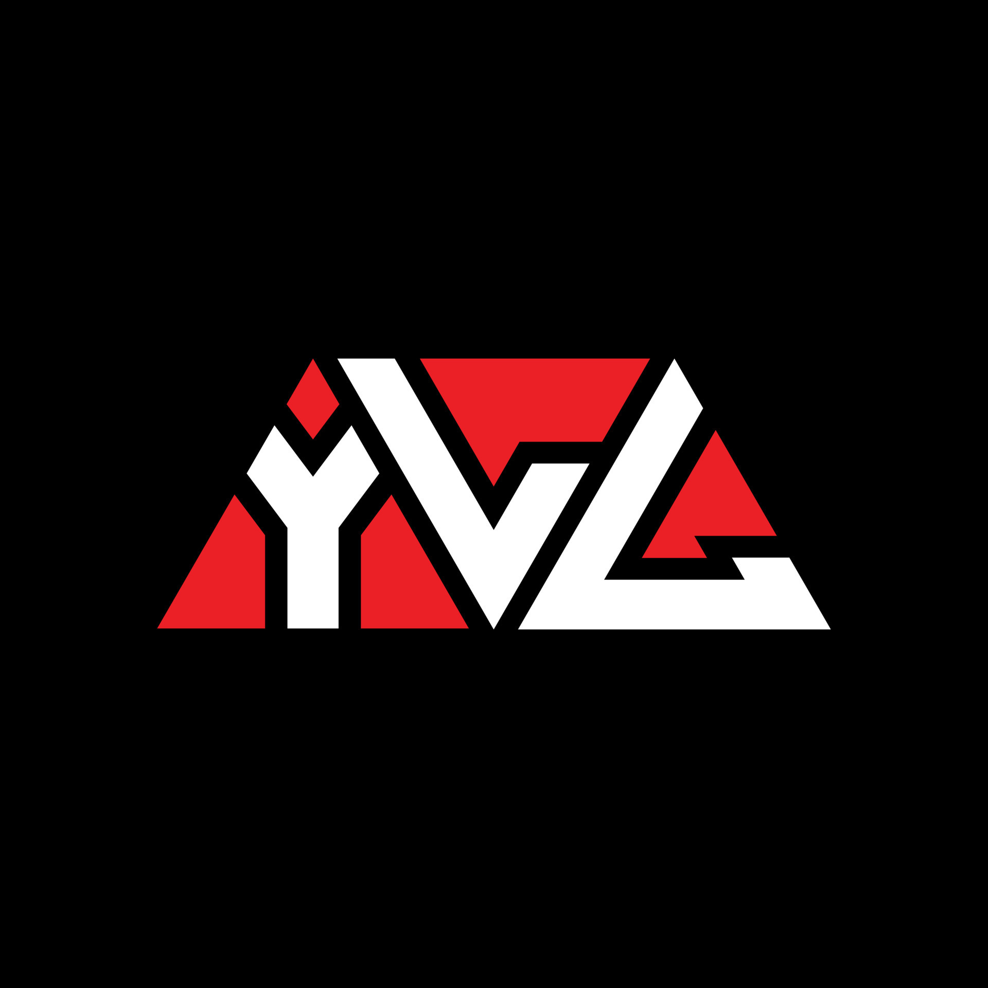 Yll Triangle Letter Logo Design With Triangle Shape Yll Triangle Logo
