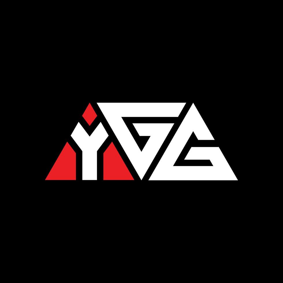 YGG triangle letter logo design with triangle shape. YGG triangle logo design monogram. YGG ...