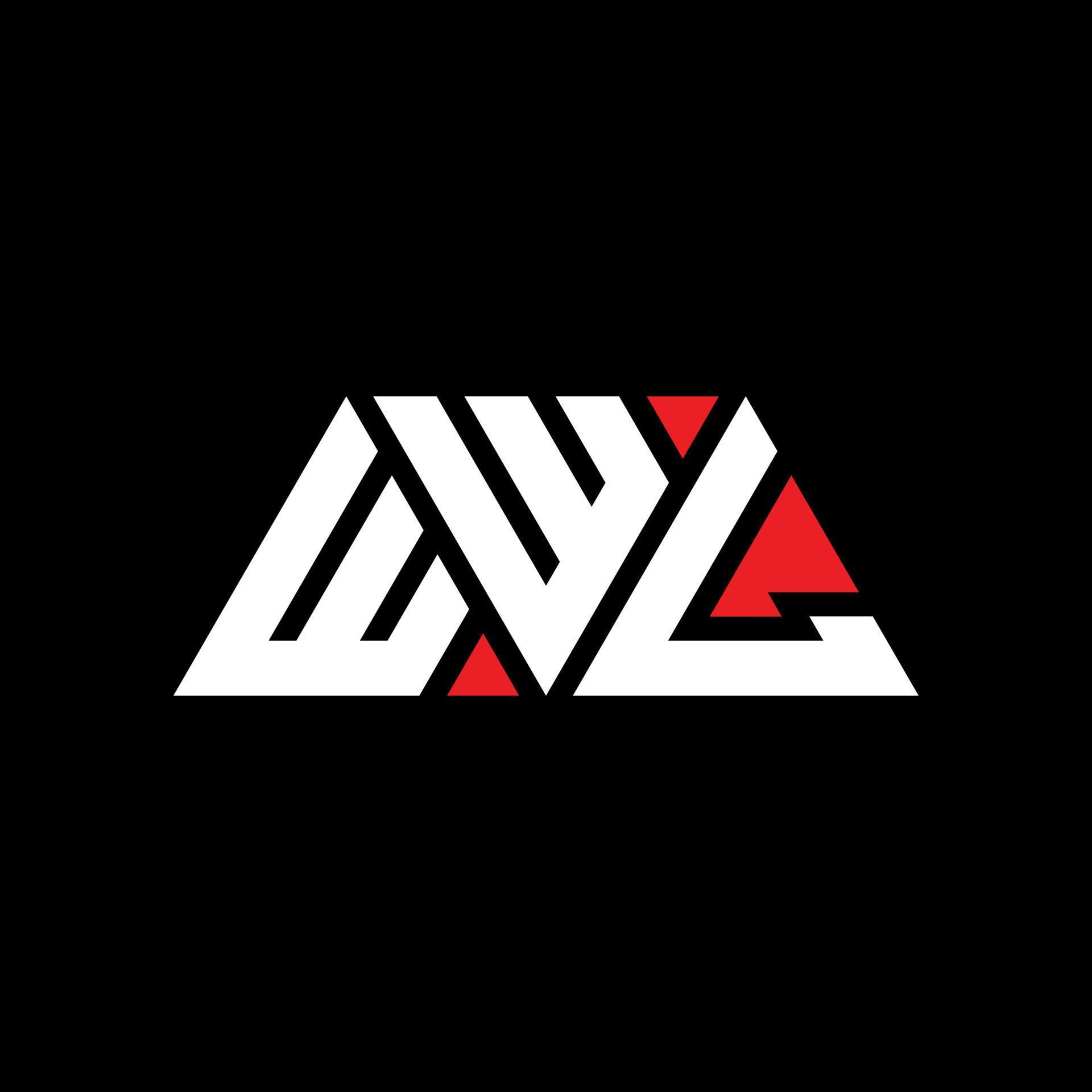 diseño de logotipo de letra de triángulo wwl con forma de triángulo. monograma de diseño del ...