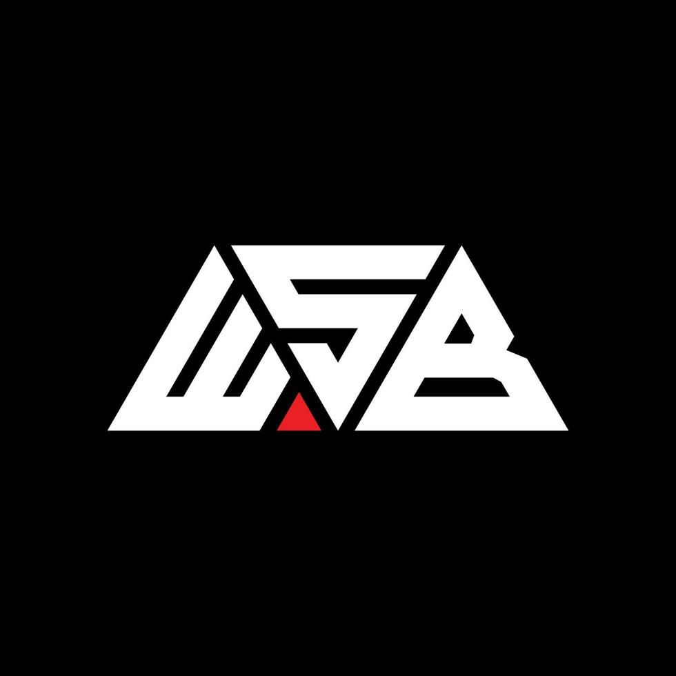 Wsb Triangle Letter Logo Design With Triangle Shape Wsb Triangle Logo Design Monogram Wsb