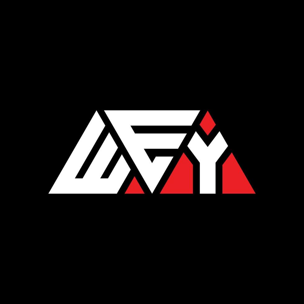 WEY triangle letter logo design with triangle shape. WEY triangle logo design monogram. WEY ...