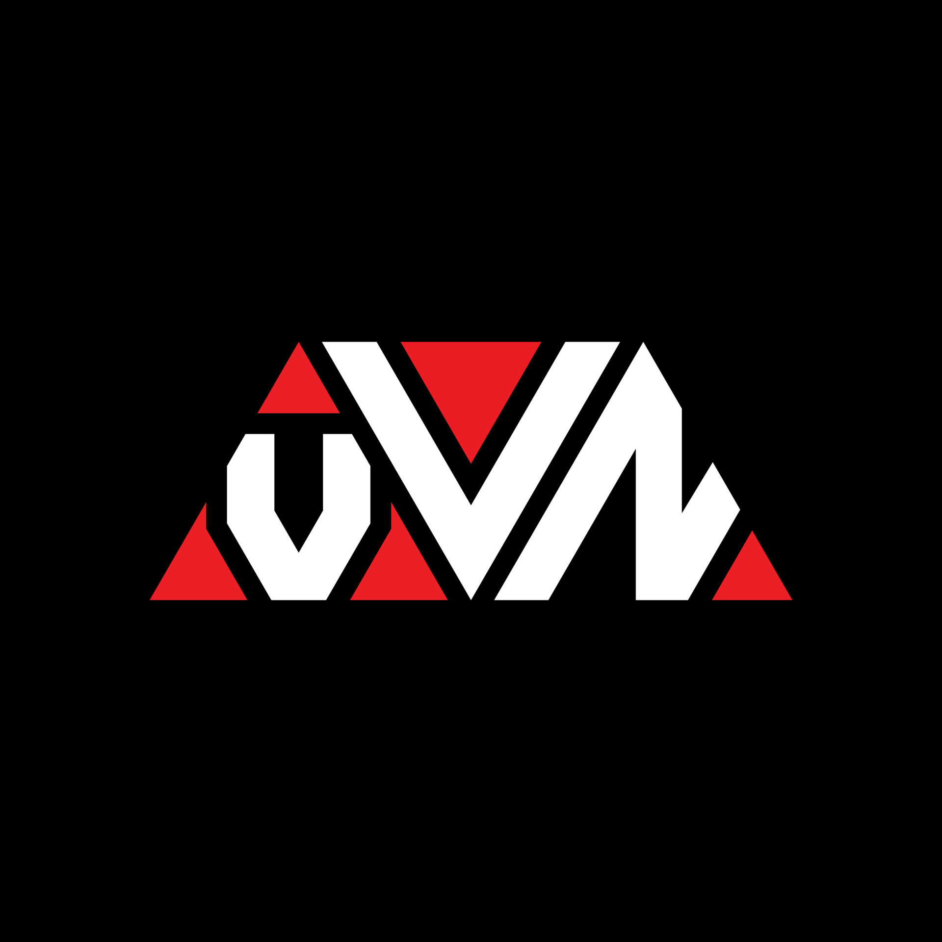 VVN triangle letter logo design with triangle shape. VVN triangle logo design monogram. VVN ...