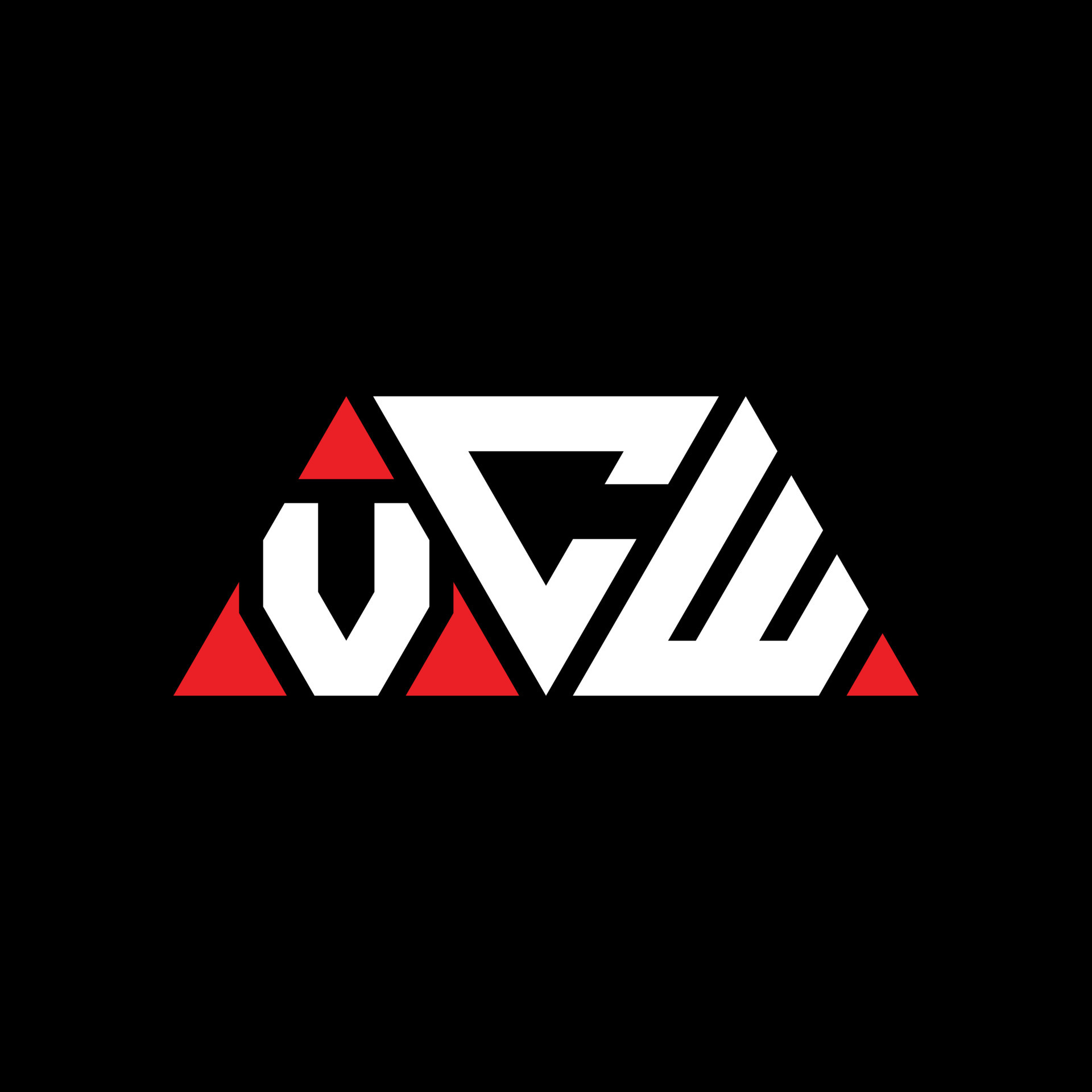 Diseño de logotipo de letra triangular vcw con forma de triángulo ... Diseño de logotipo de letra triangular vcw con forma de triángulo ...
