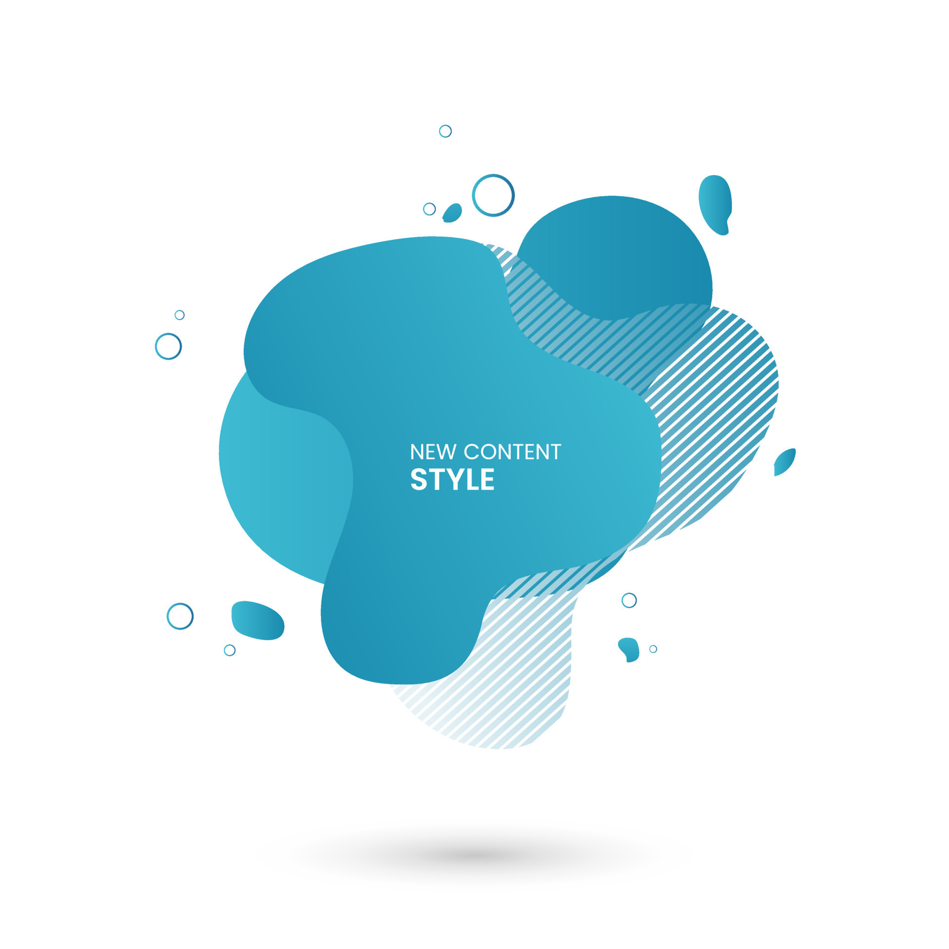 A Gradient Colorful Abstract Curve Pattern Design And Dynamical Curve Elements Gradient