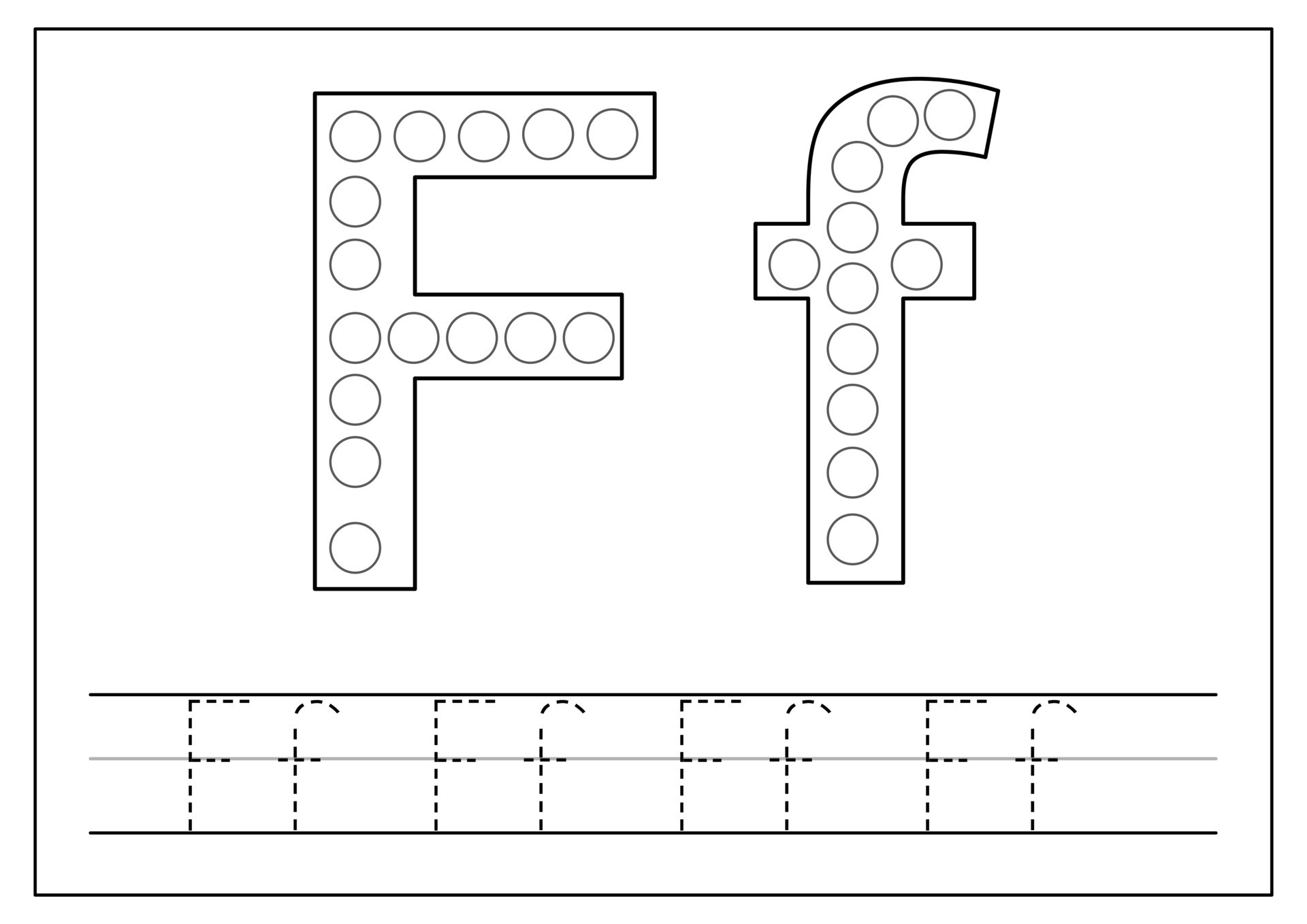 Learning English Alphabet For Kids Letter F Tracing Letters 9282207 Learning English Alphabet For Kids Letter F Tracing Letters 9282207