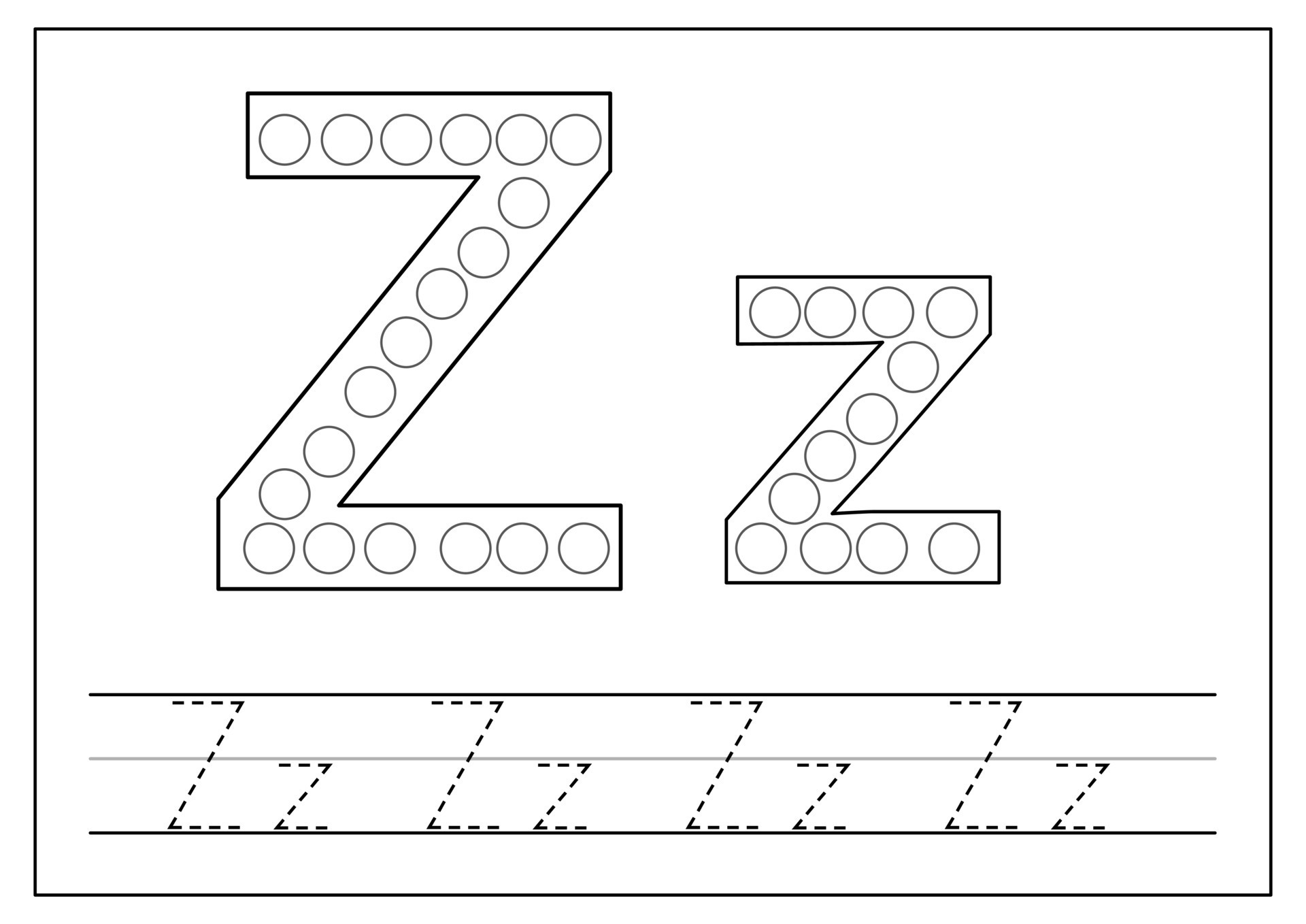 Learning English Alphabet For Kids Letter Z Tracing Letters 9282218 Learning English Alphabet For Kids Letter Z Tracing Letters 9282218