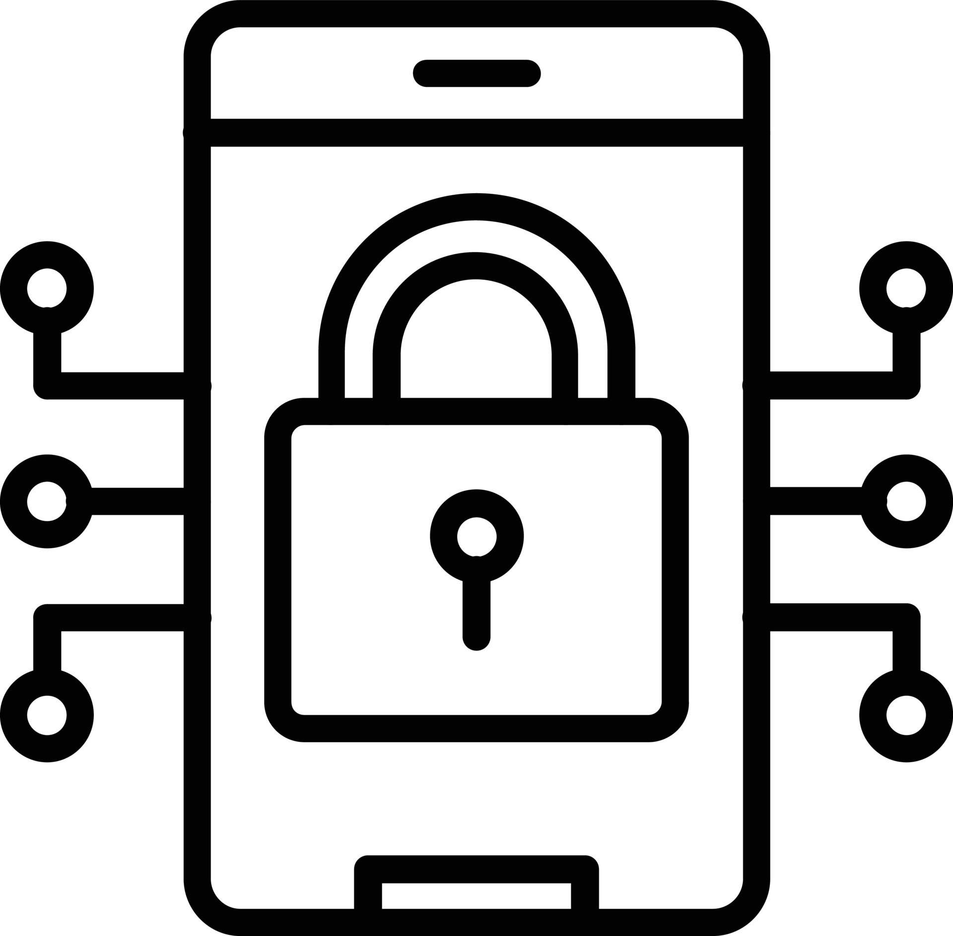 Mobile Security Vector Line Icon 9283658 Vector Art at Vecteezy Mobile Security Vector Line Icon 9283658 Vector Art at Vecteezy