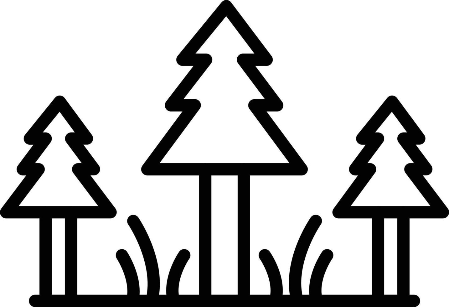 Pine Vector Line Icon 9285026 Vector Art at Vecteezy