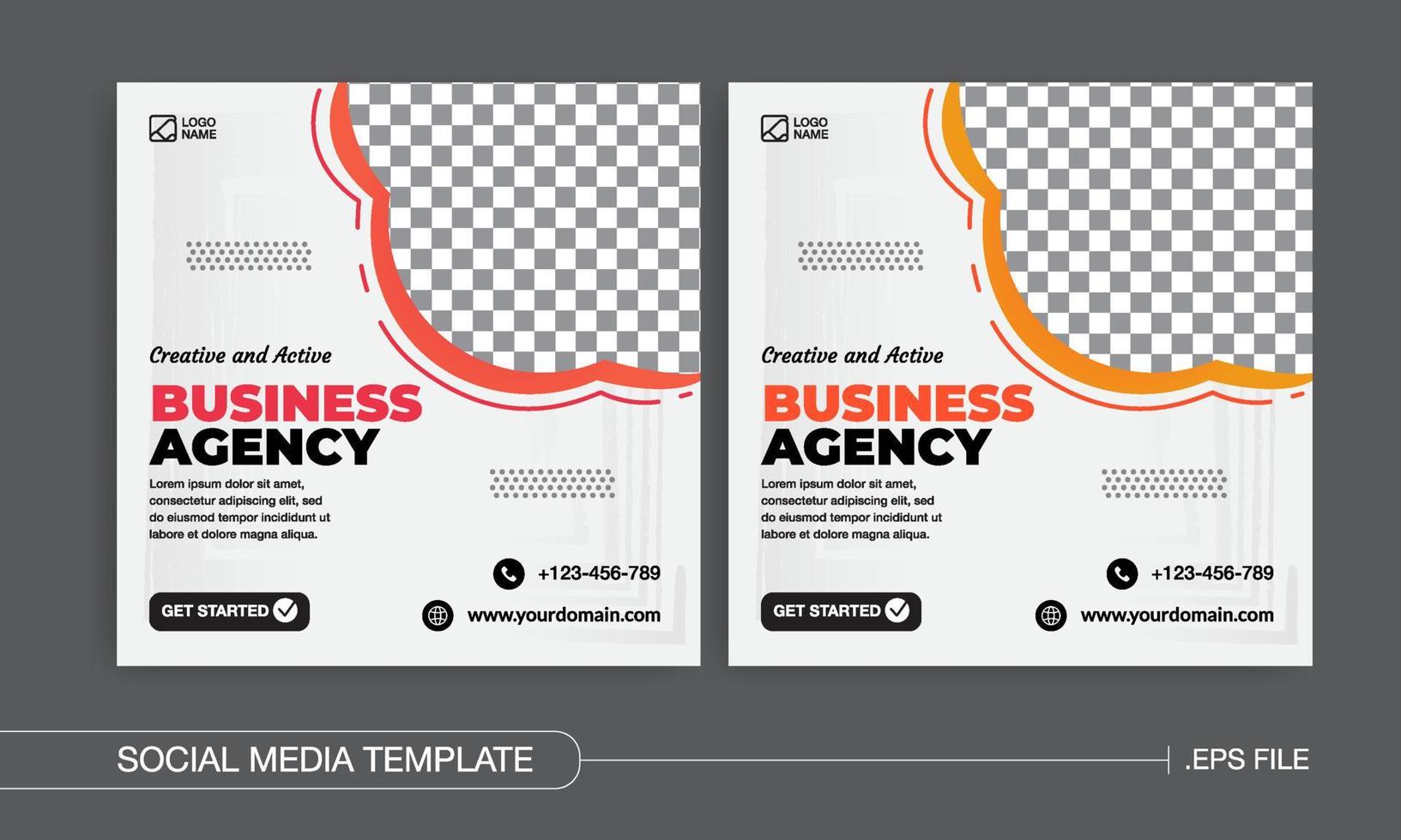 Creative and active template for social media promotion Premium Vector ...