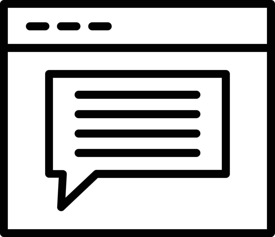 Message Vector Line Icon 9285536 Vector Art at Vecteezy