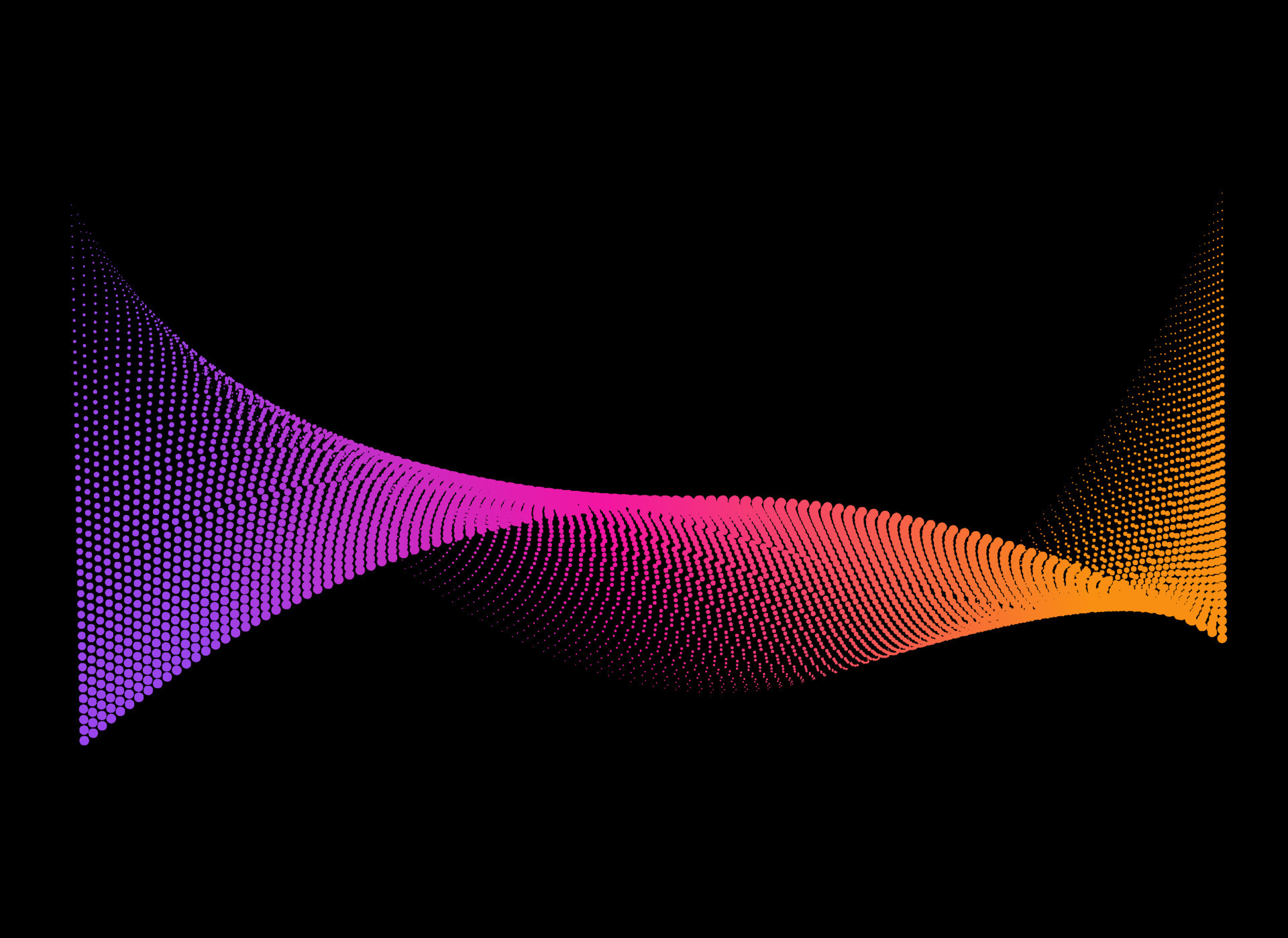 Vector Abstract Halftone Dots Background With Dynamic Waves Colorful Comic Pattern Design