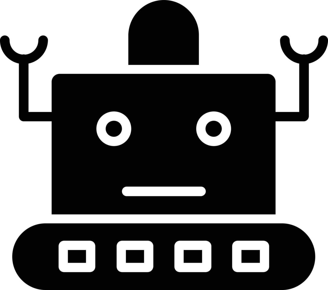 Robot Glyph Icon 9293265 Vector Art at Vecteezy