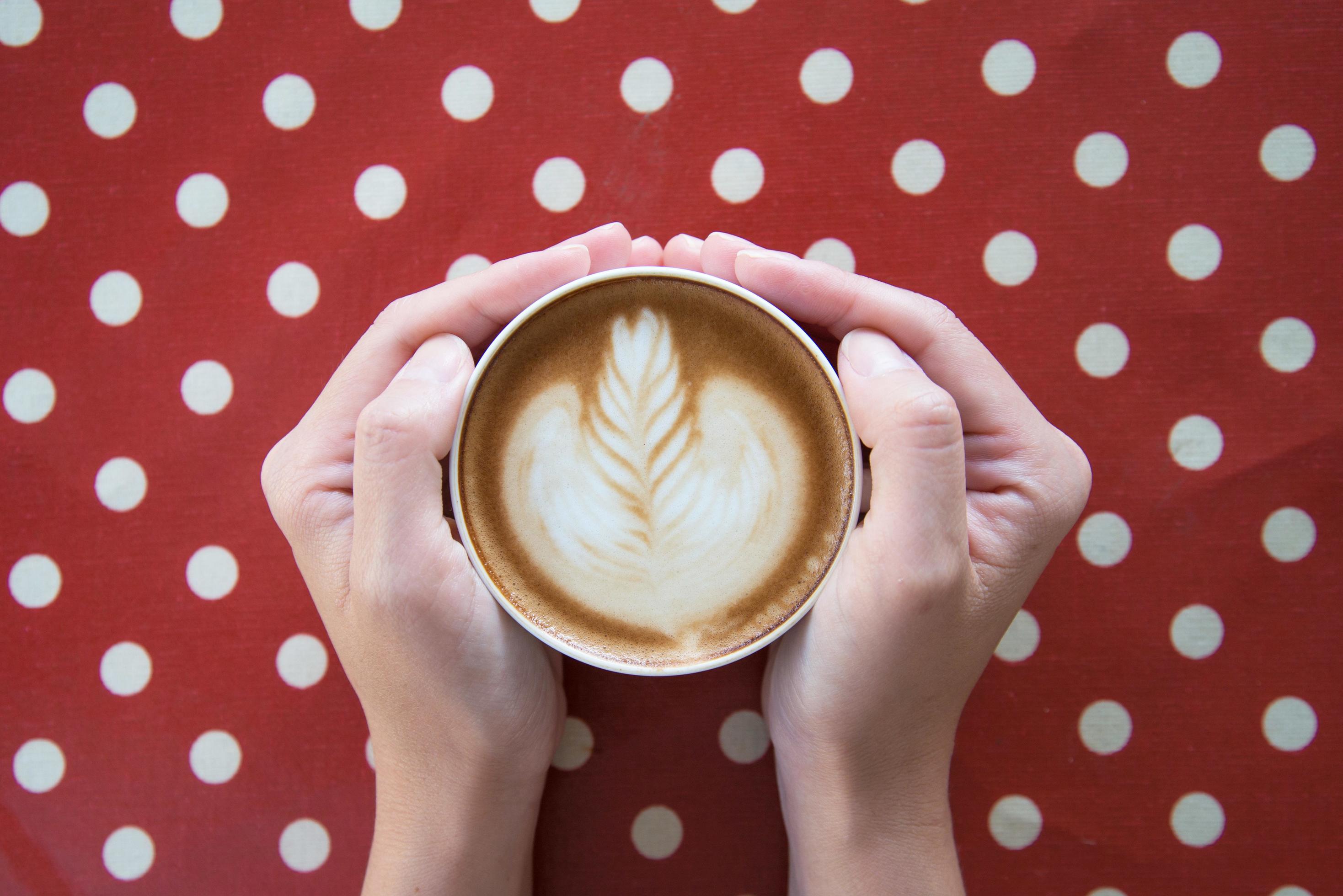 woman hands holding Latte art, coffee cup. 9293675 Stock Photo at Vecteezy