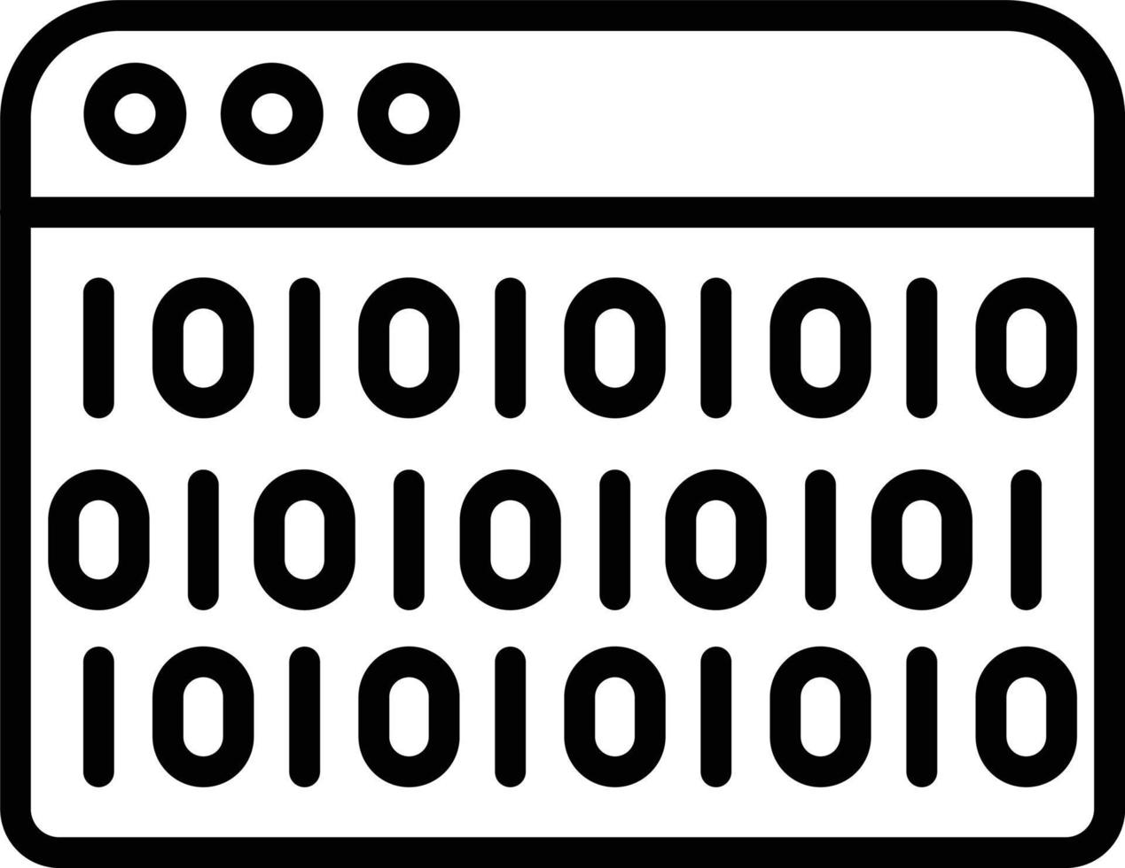 Binary Code Vector Line Icon 9293804 Vector Art at Vecteezy