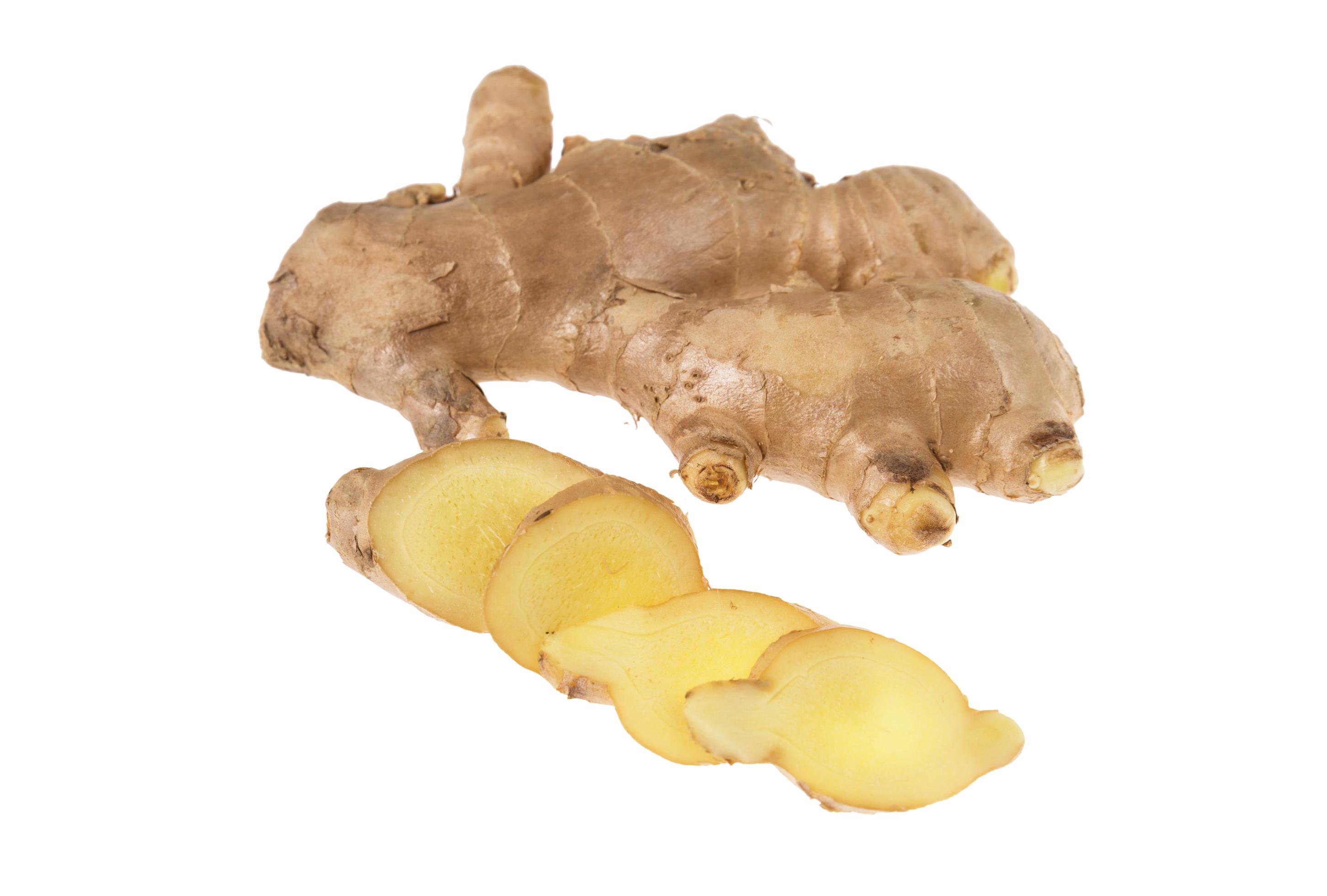 fresh ginger on white background 9295153 Stock Photo at Vecteezy