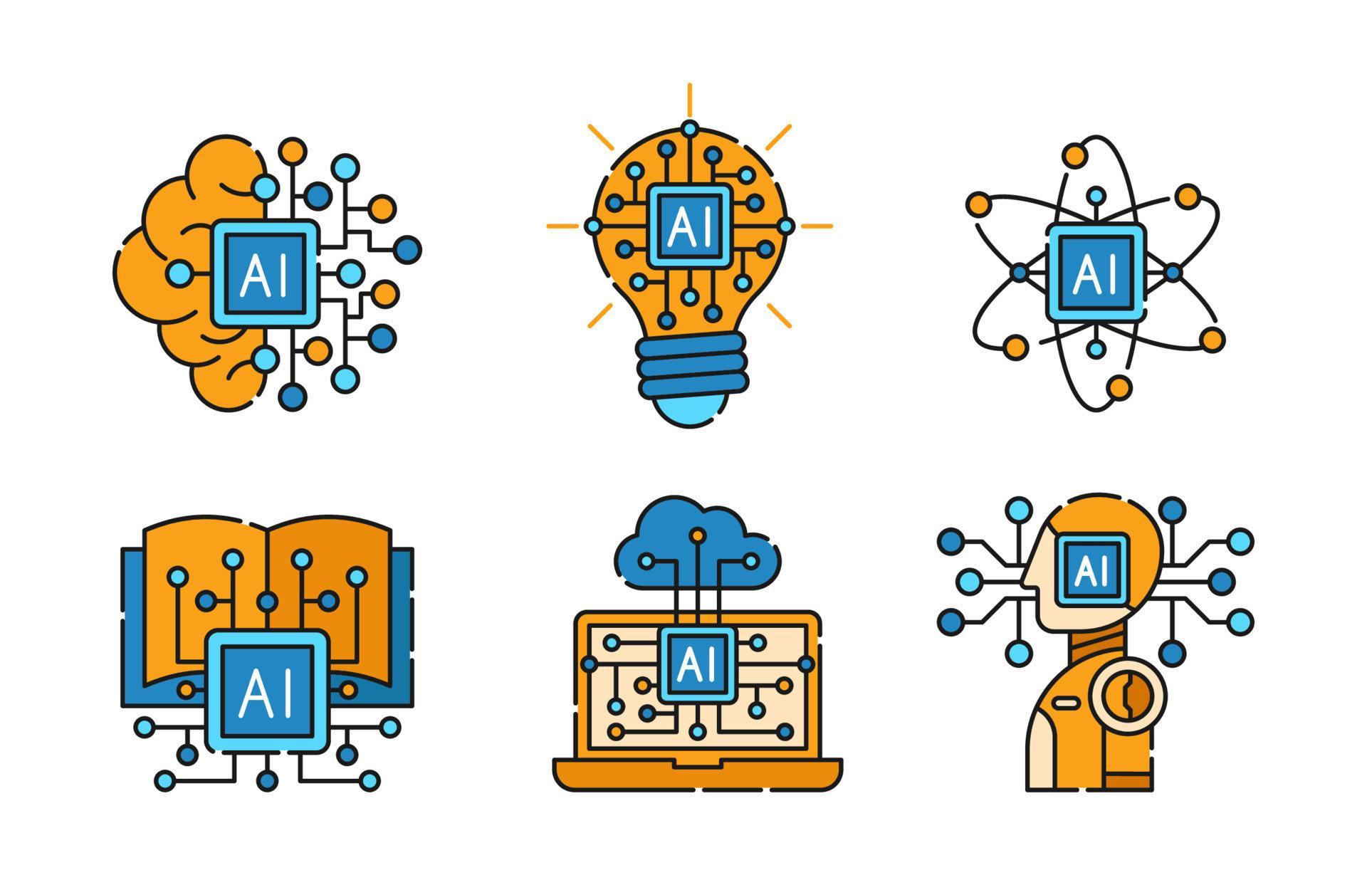 Artificial Intelligence Technology Icon Set 9295265 Vector Art at Vecteezy Artificial Intelligence Technology Icon Set 9295265 Vector Art at Vecteezy