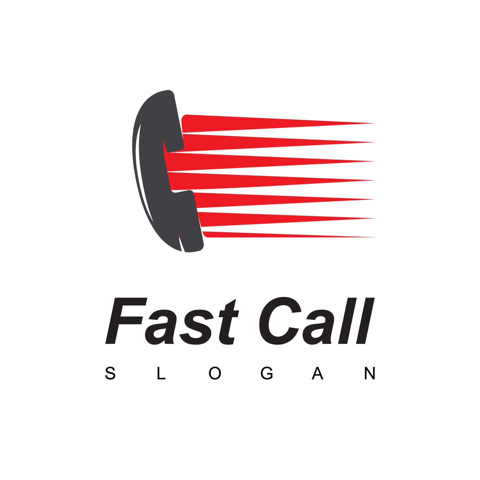 Fast Call, Customer Service Logo Concept 9297461 Vector Art At Vecteezy