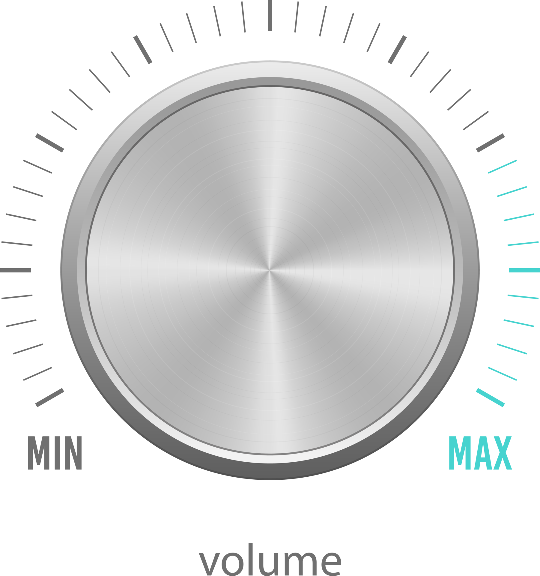 Metallic volume button clipart design illustration 9304189 PNG