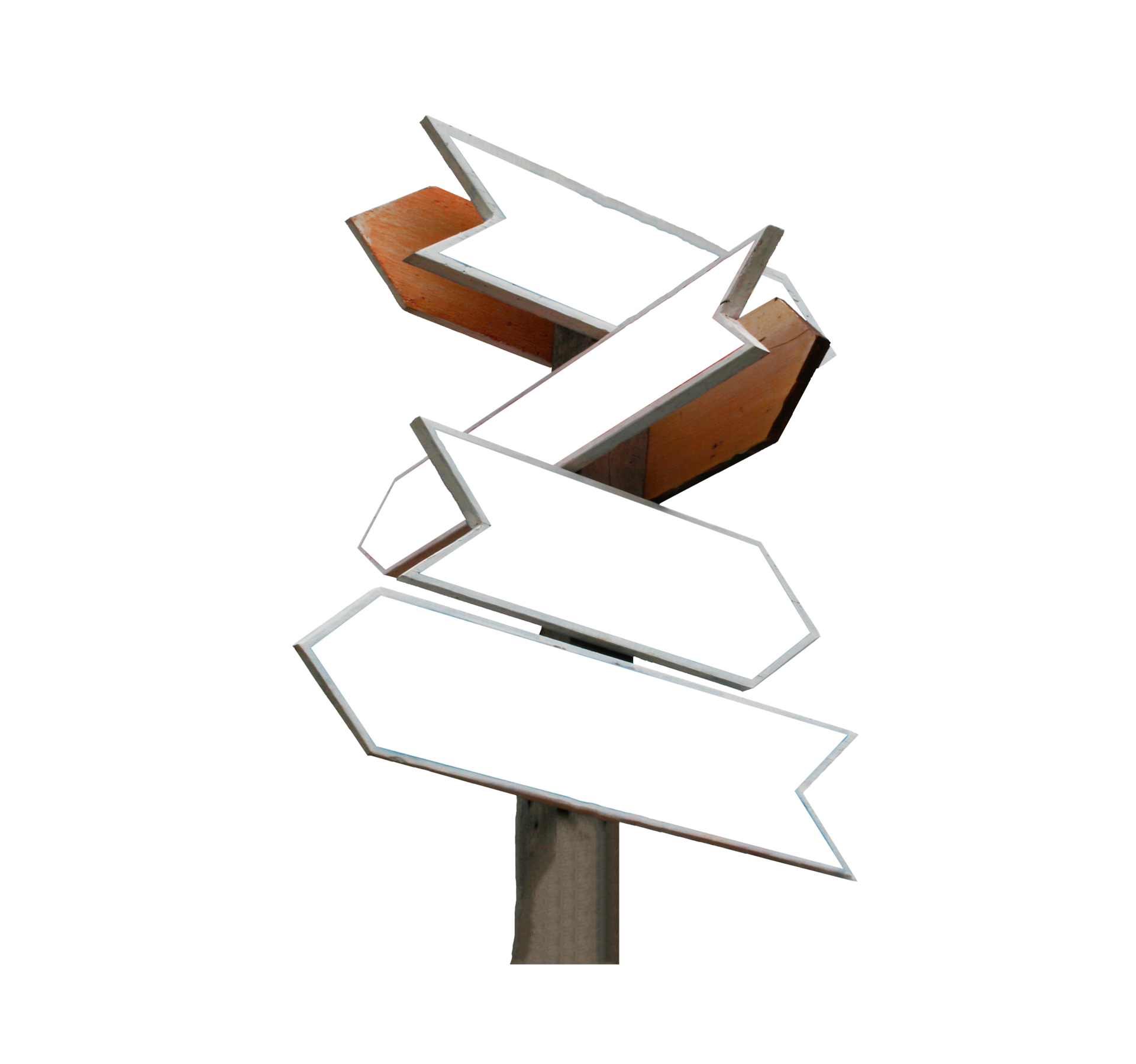 wood road arrow sign on transparent background png file 9308168 PNG