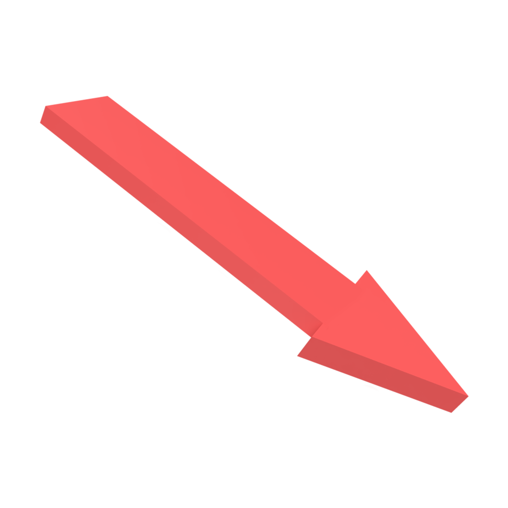 3D Decrease Graph concept. rendered illustration 9312415 PNG