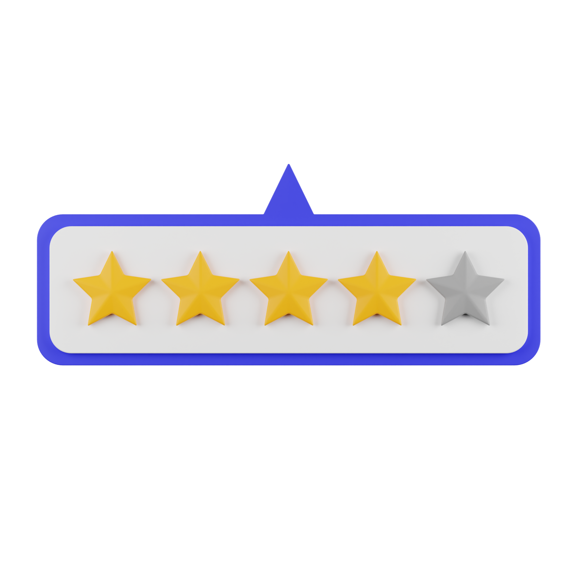 4 Star Rating And Review 3d Illustration 9312985 PNG 4-star-rating-and-review-3d-illustration-9312985-png