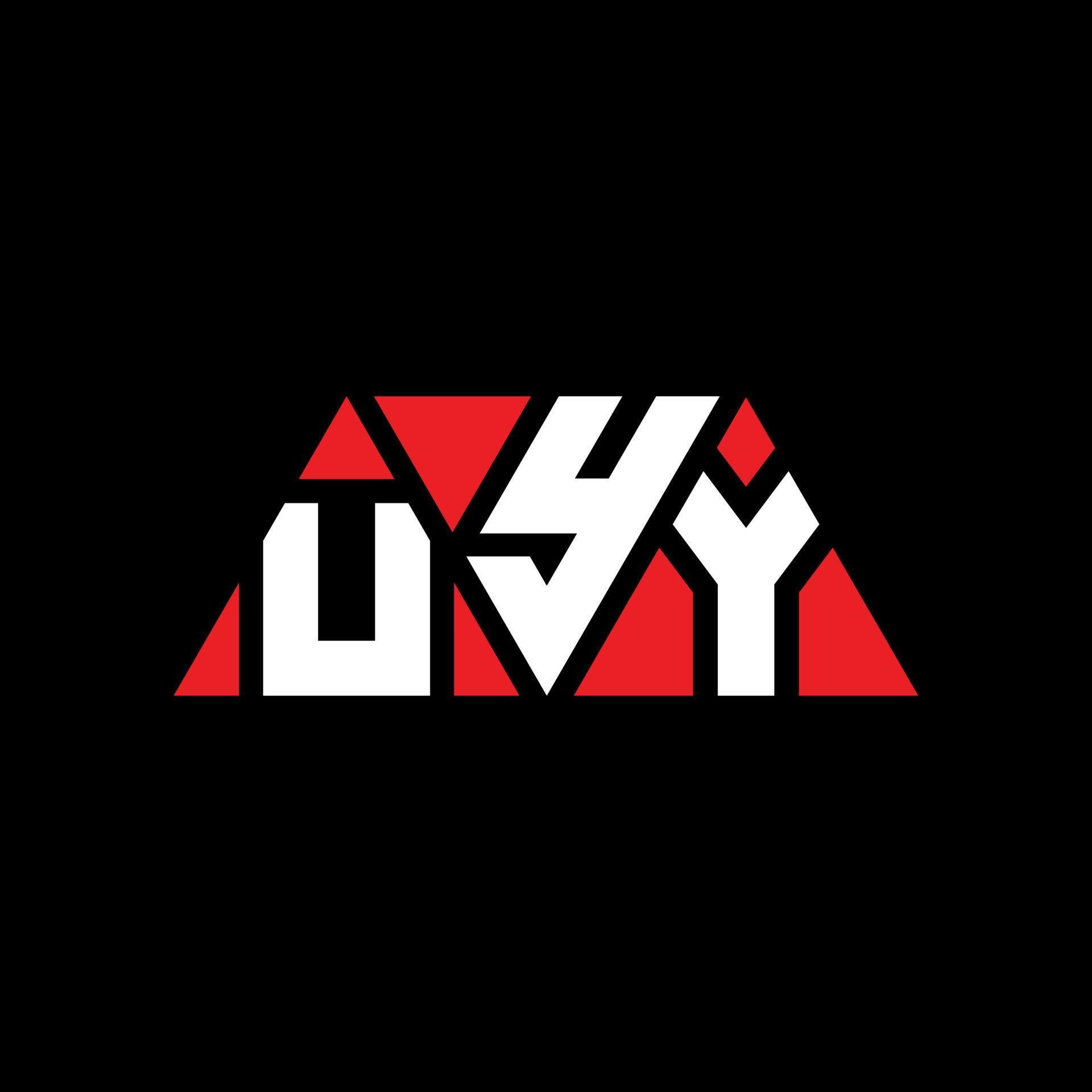 UYY triangle letter logo design with triangle shape. UYY triangle logo design monogram. UYY ...