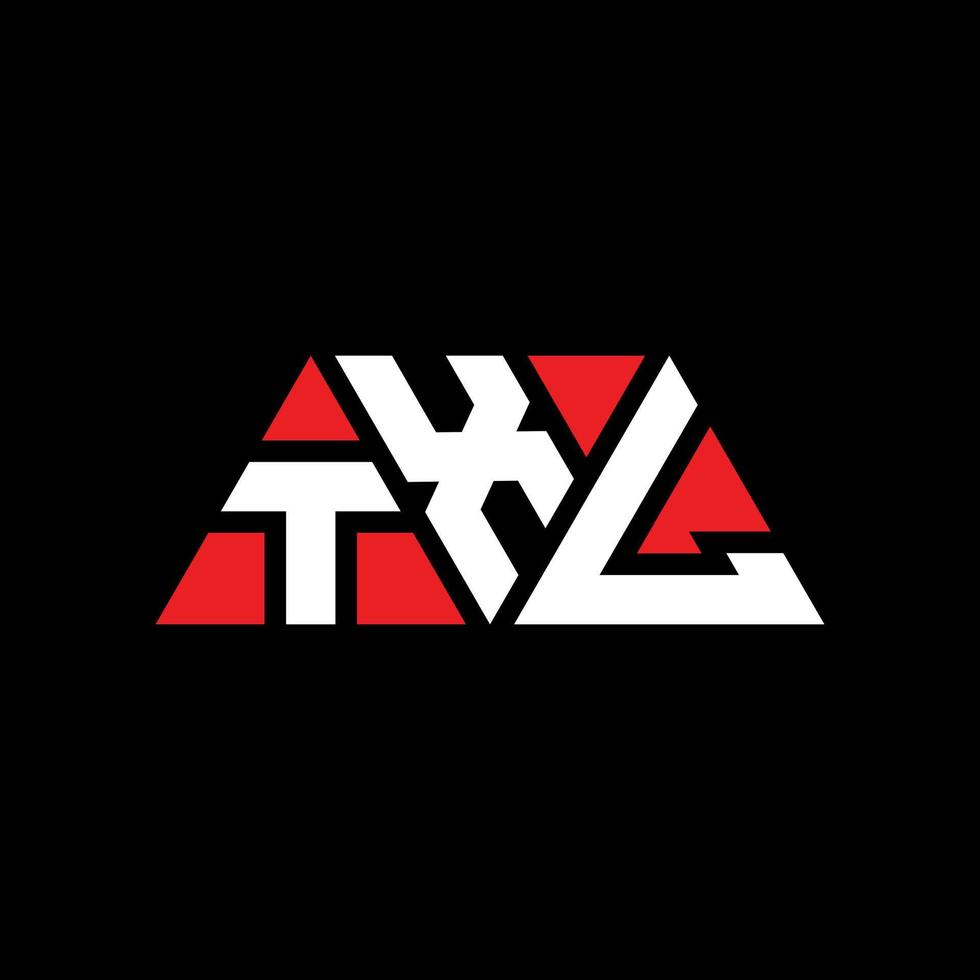 TXL triangle letter logo design with triangle shape. TXL triangle logo design monogram. TXL ...