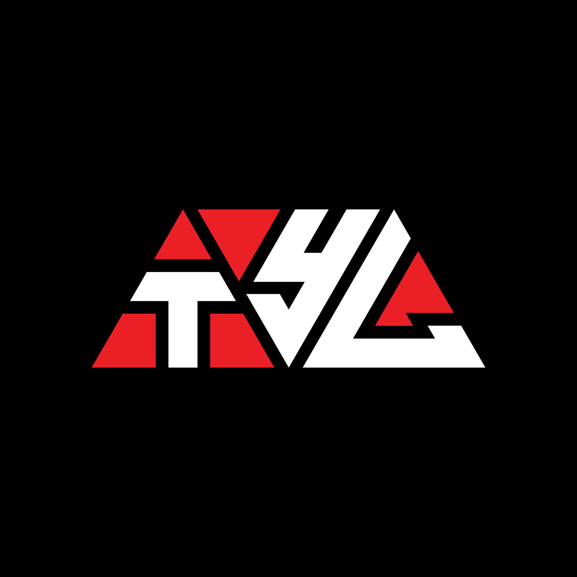 TYL triangle letter logo design with triangle shape. TYL triangle logo ...