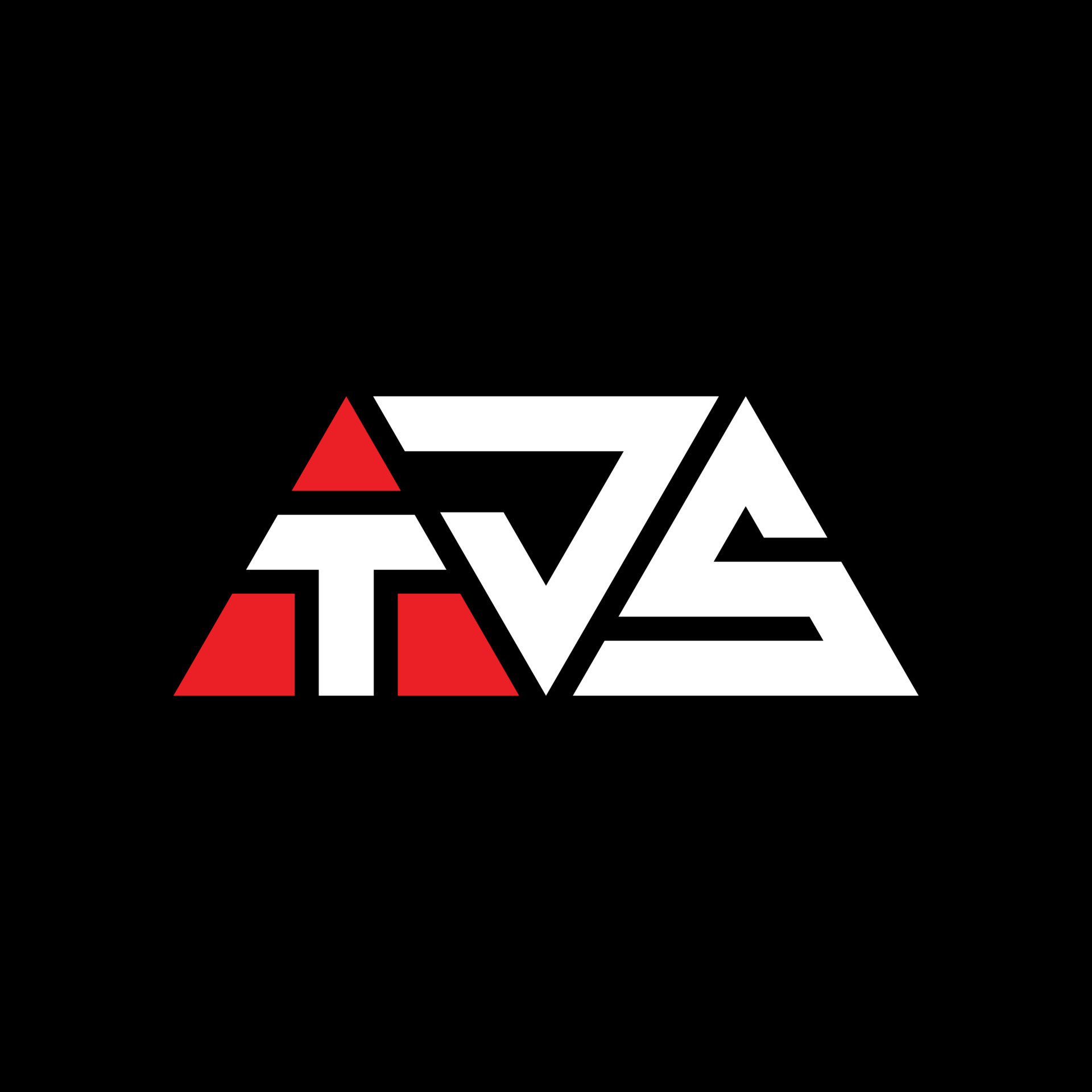 diseño de logotipo de letra triangular tjs con forma de triángulo. monograma de diseño de ...