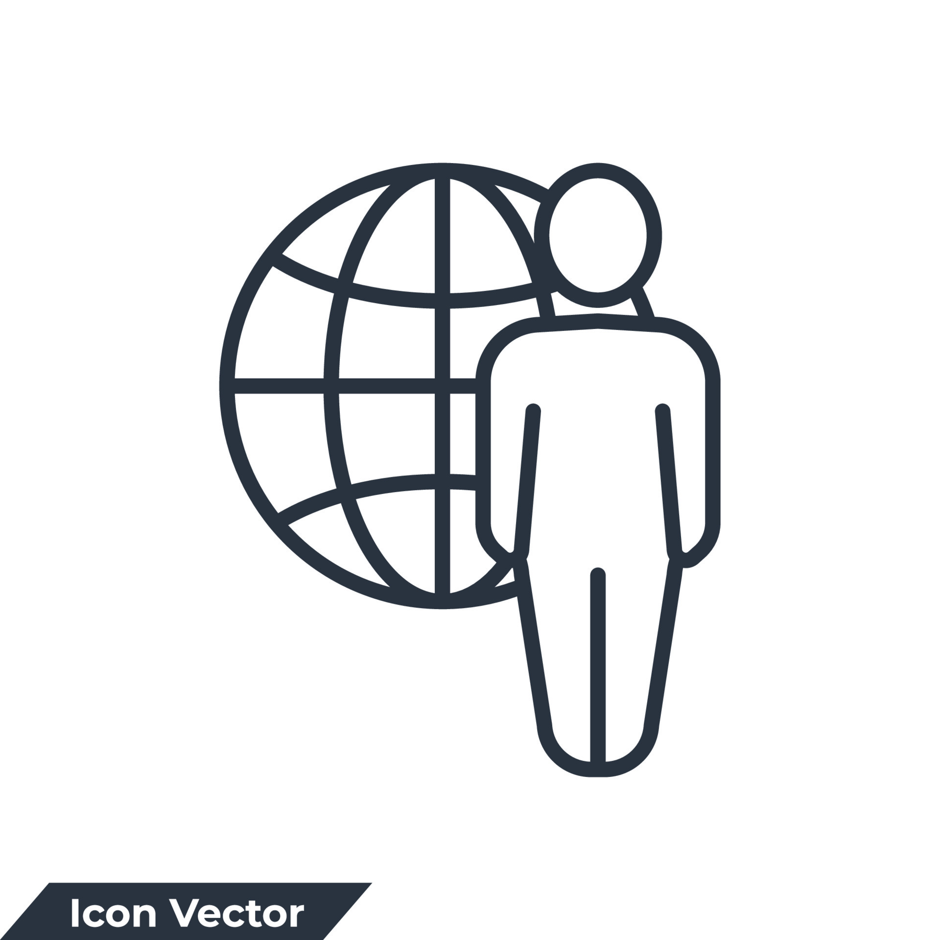 Outsource Icon Logo Vector Illustration Outsourcing Symbol Template For Graphic And Web Design