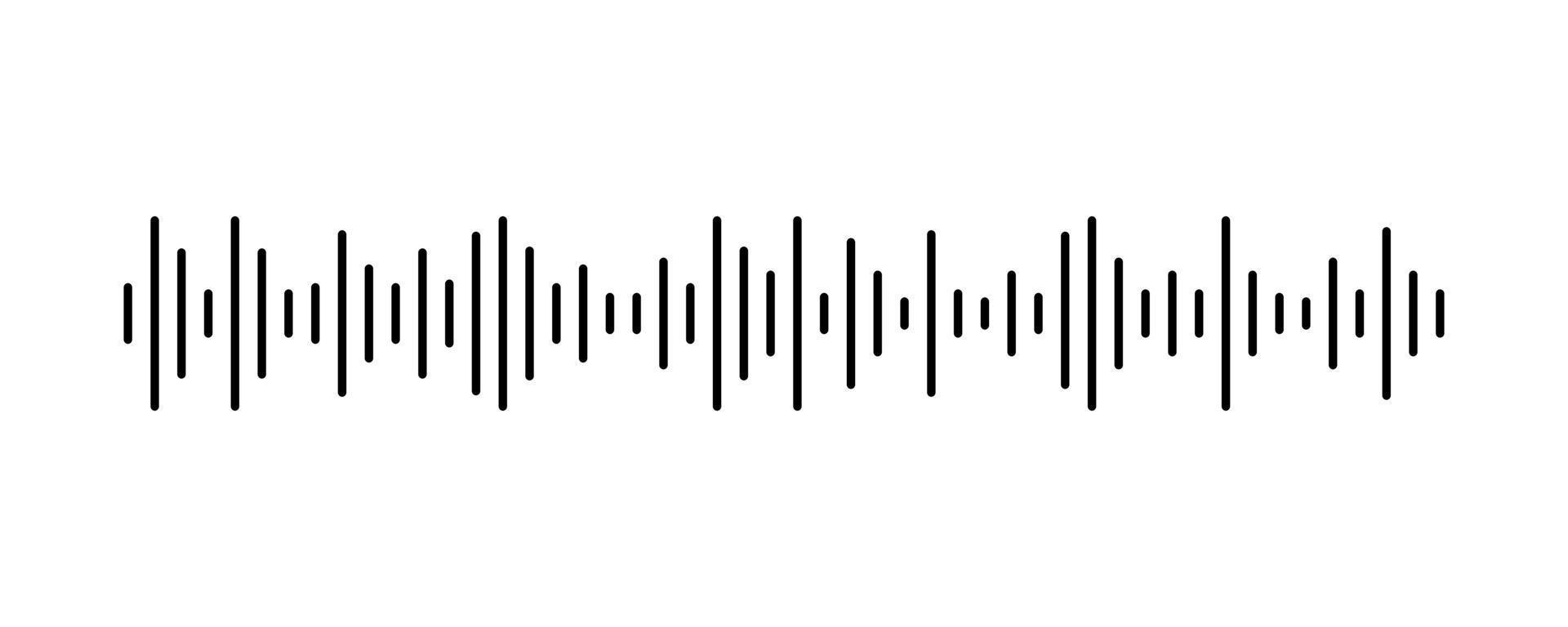 Podcast sound wave. Waveform pattern for music player, podcast, voise ...