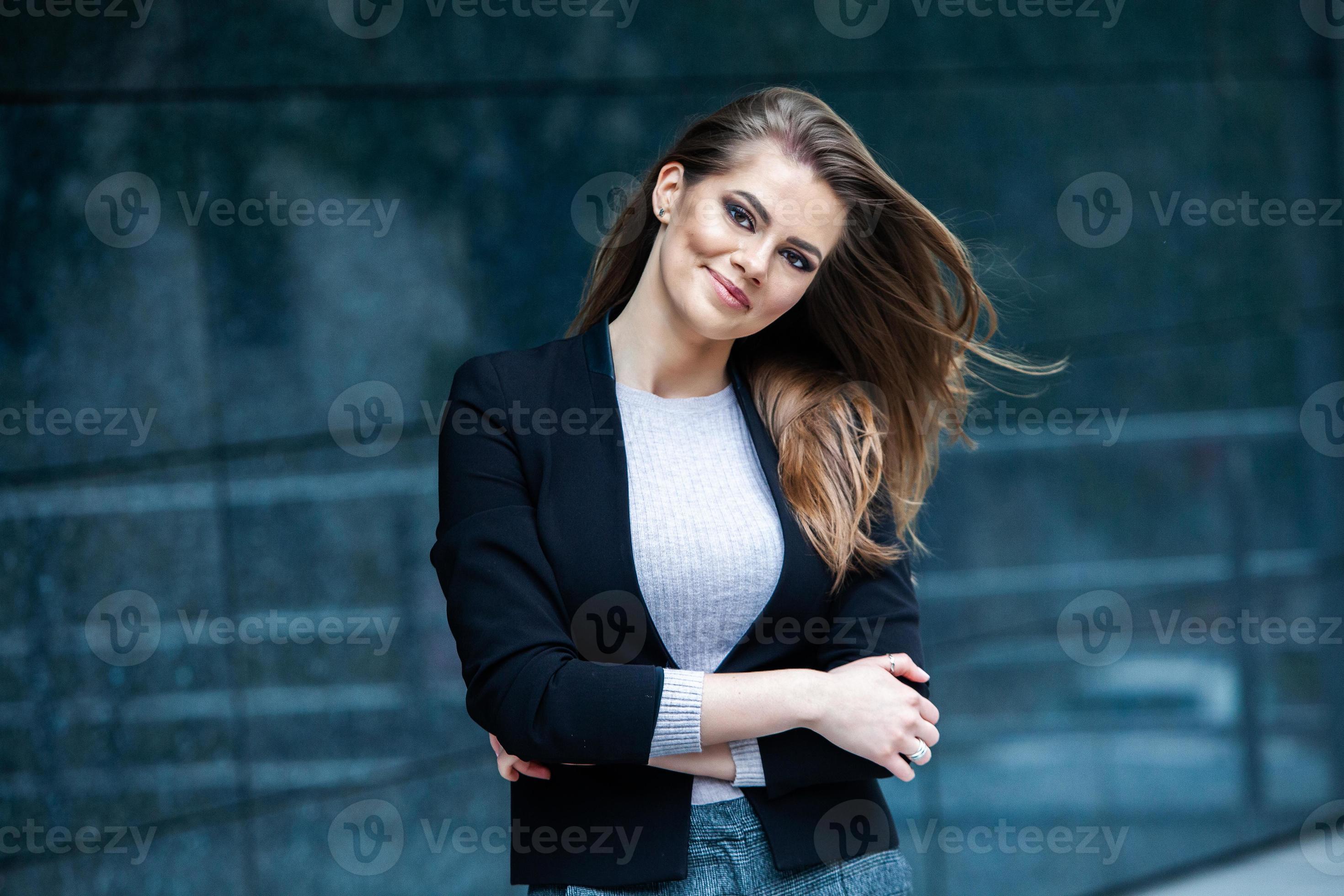 Confident Business Expert Happy Successful Professional Posing Near