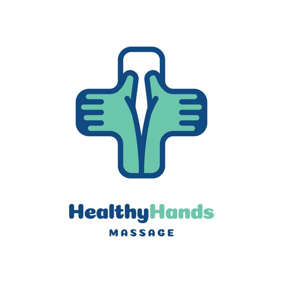 Healthy Hands Massage Logo 9321190 Vector Art At Vecteezy