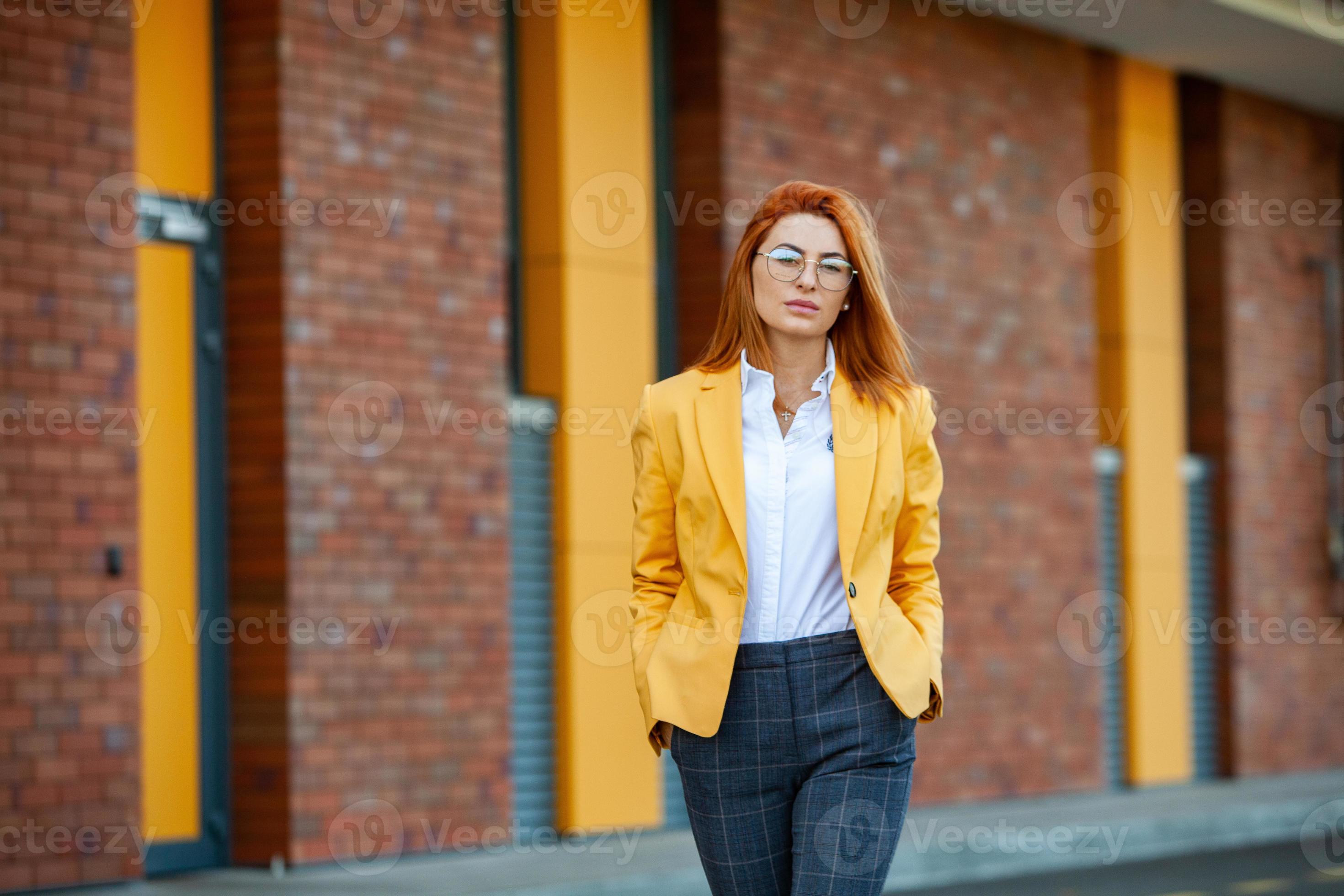 Confident business expert. Happy successful professional posing near ...