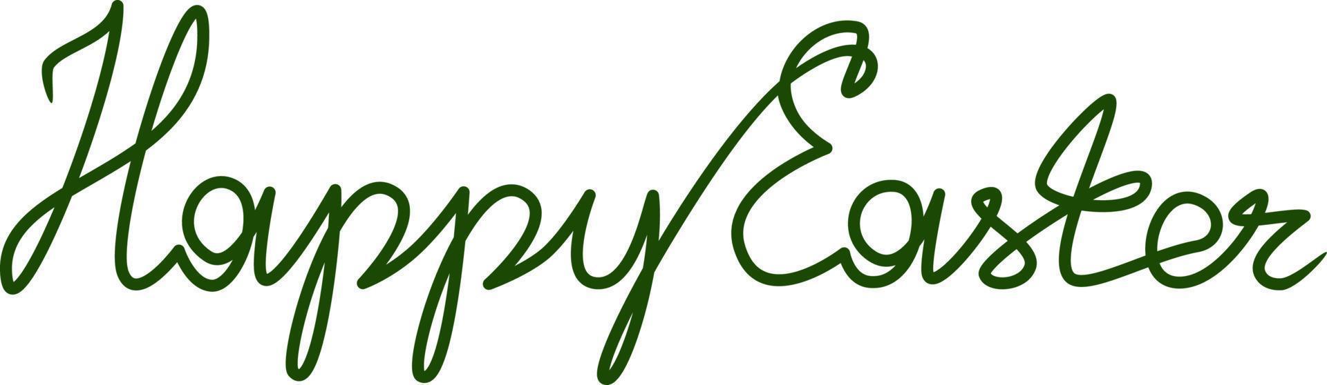 Happy Easter continuous line script 9321959 Vector Art at Vecteezy