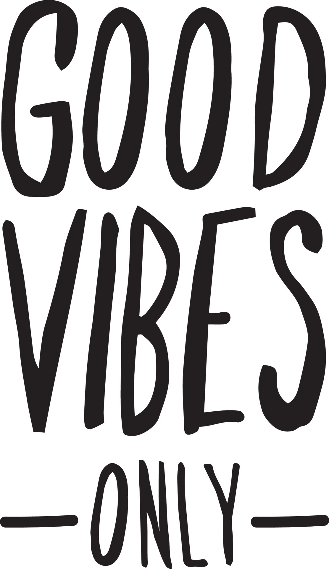Good Vibes Only Hand Drawn Doodle Text 9323543 Vector Art At Vecteezy