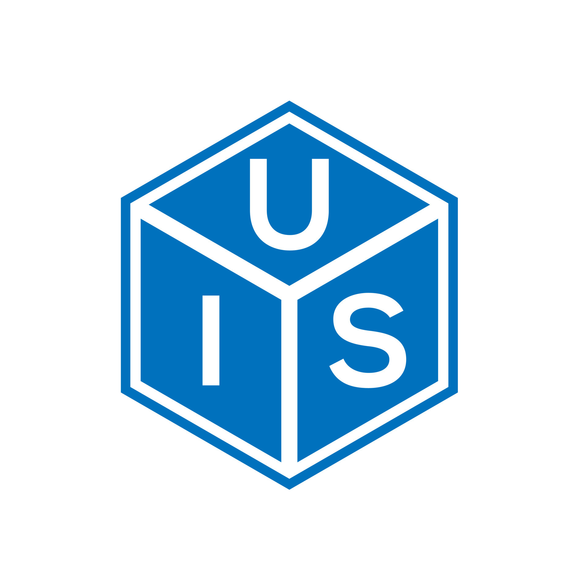 UIS letter logo design on black background. UIS creative initials letter logo concept. UIS ...