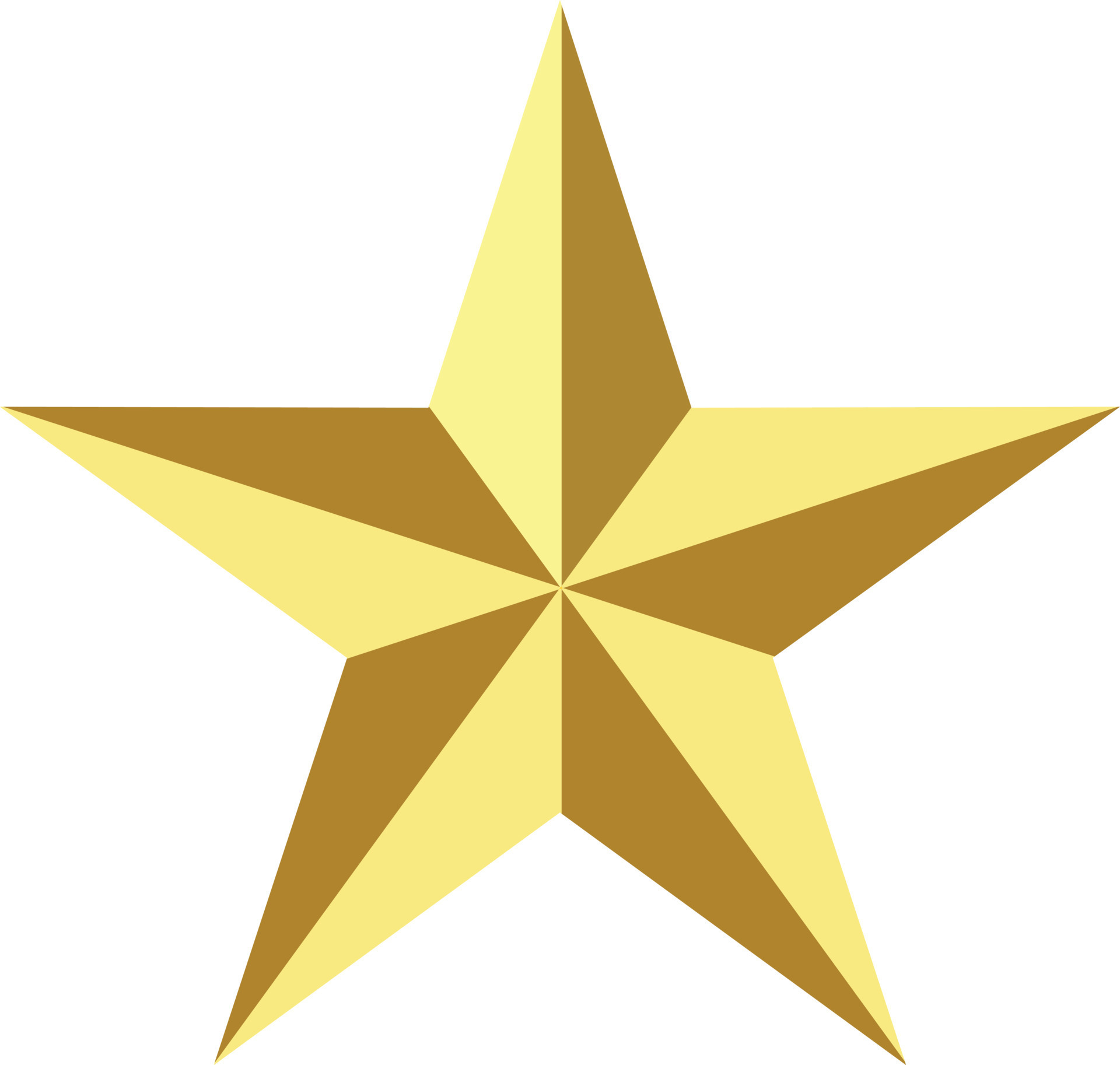 Gold Stars White Background